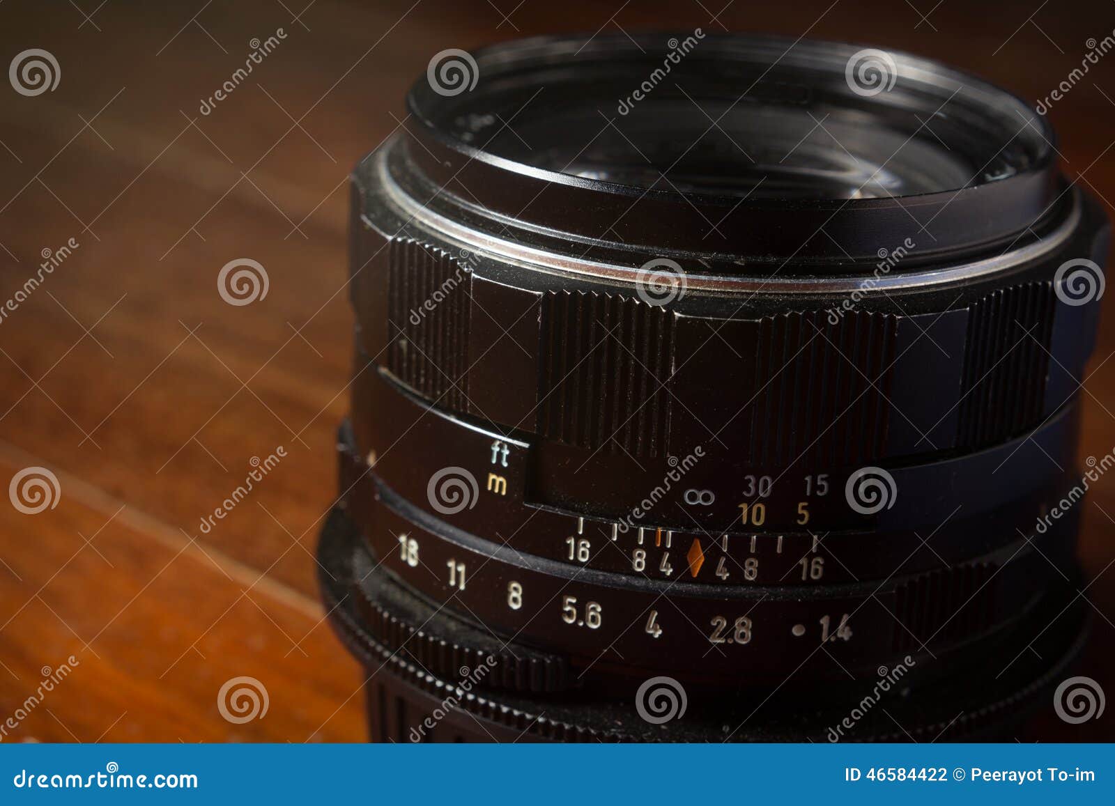 Old manual focus lens stock photo. Image of focal, manual - 46584422