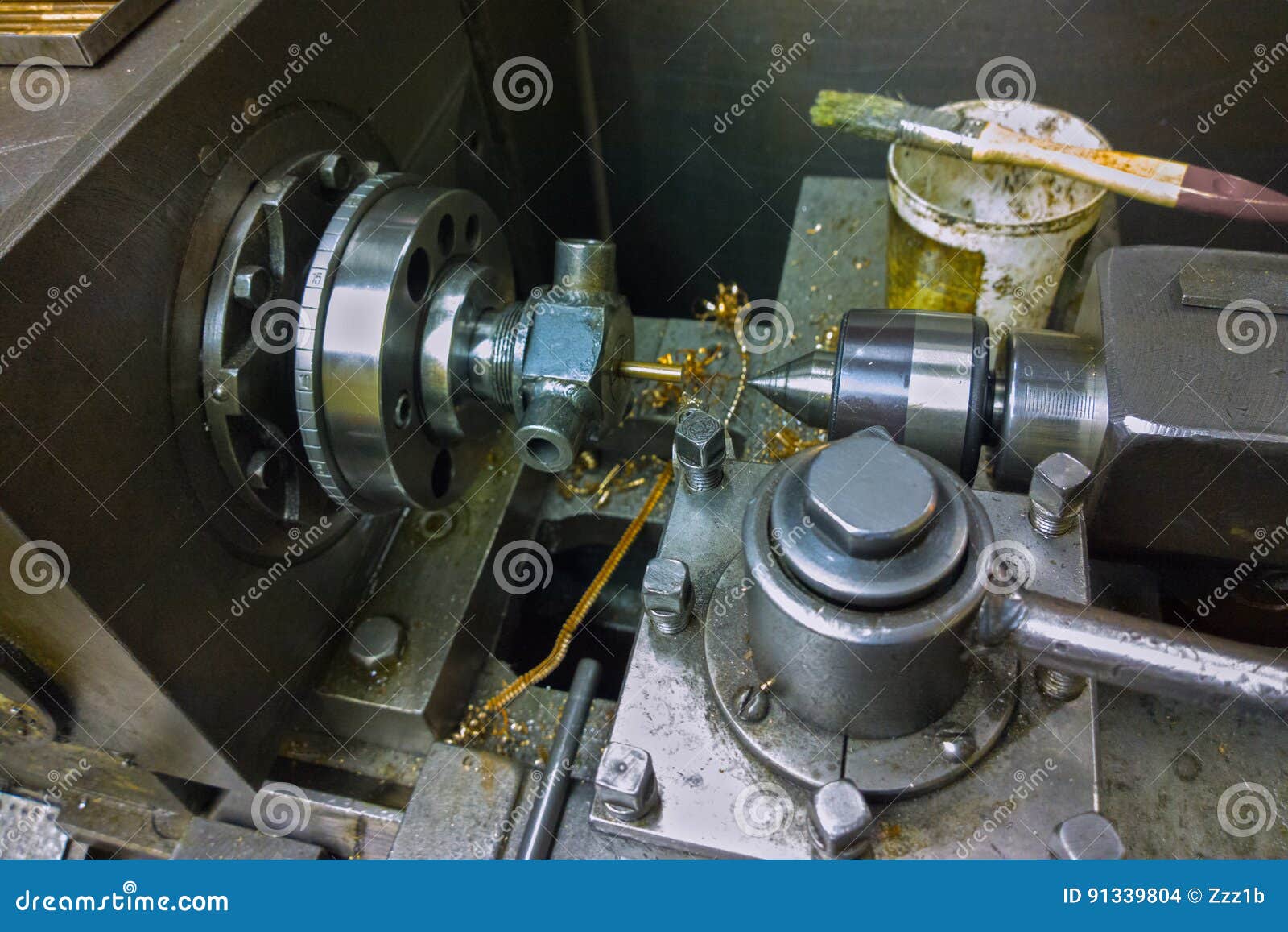 Manual Lathe Operator Stock Image | CartoonDealer.com #145962835