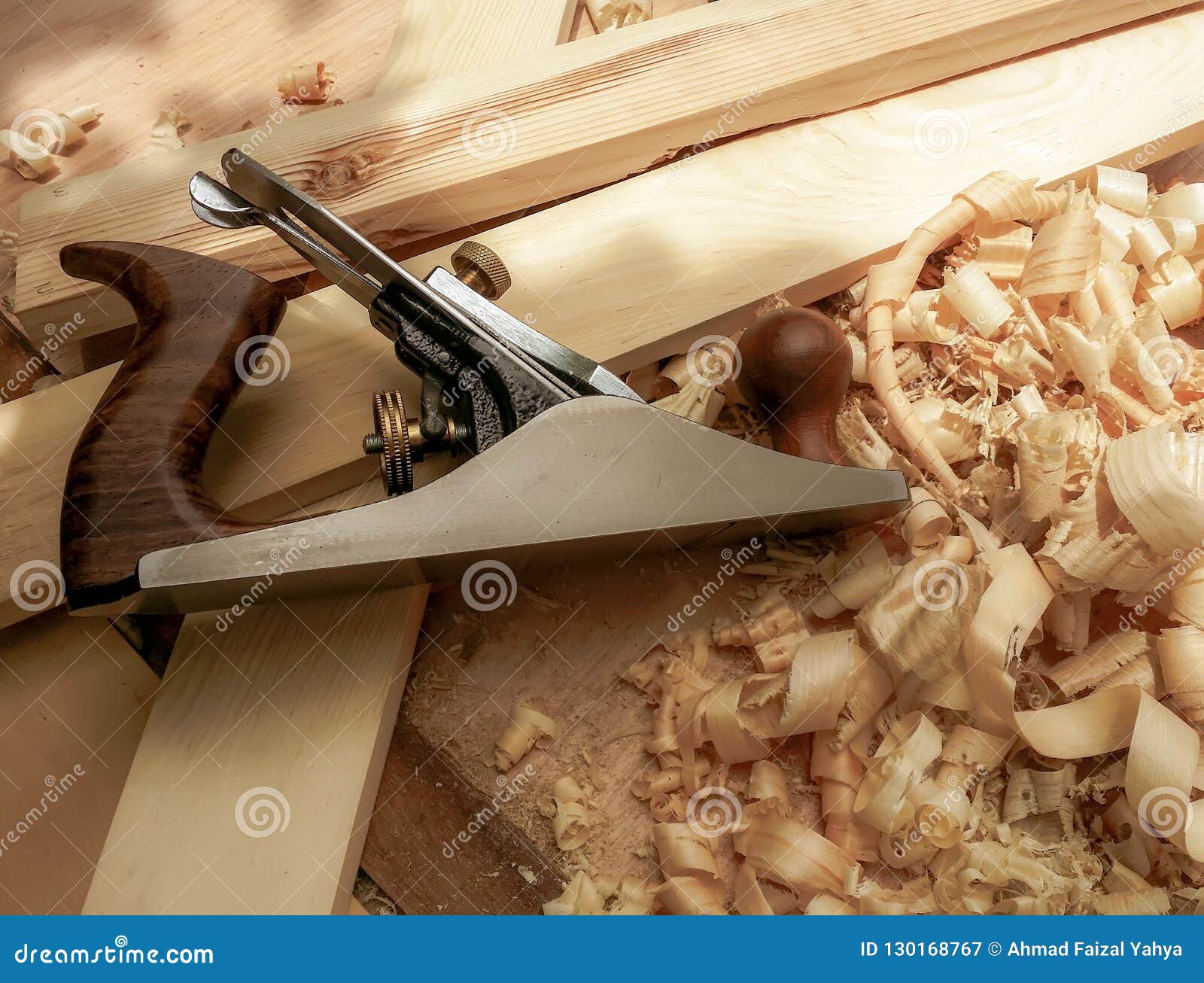Old Manual Wood Planer Hand Tool. Stock Image - Image of handtools ...