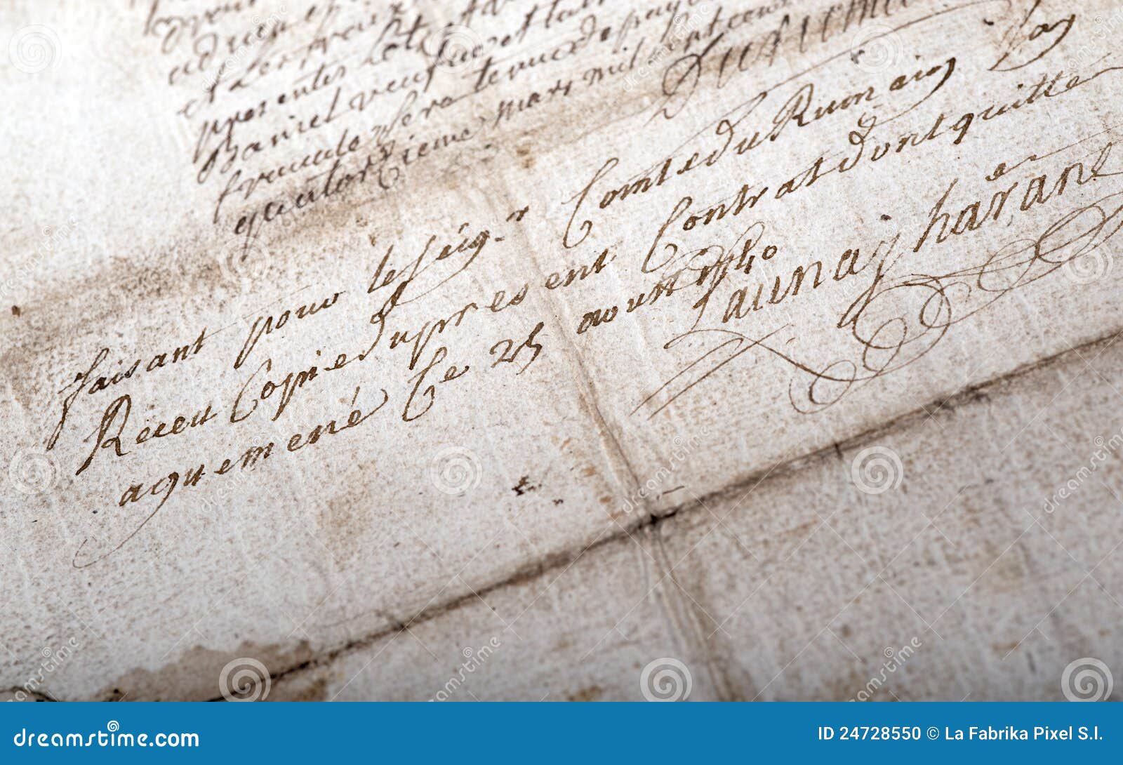 Old manuscript stock photo. Image of background, letter - 24728550