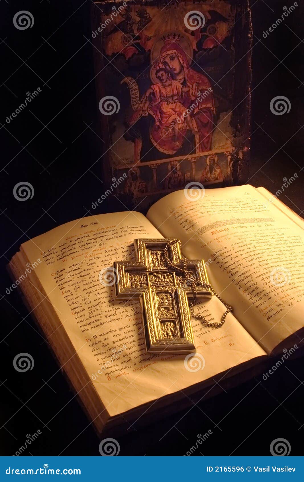 Old manuscript with cross stock photo. Image of album - 2165596