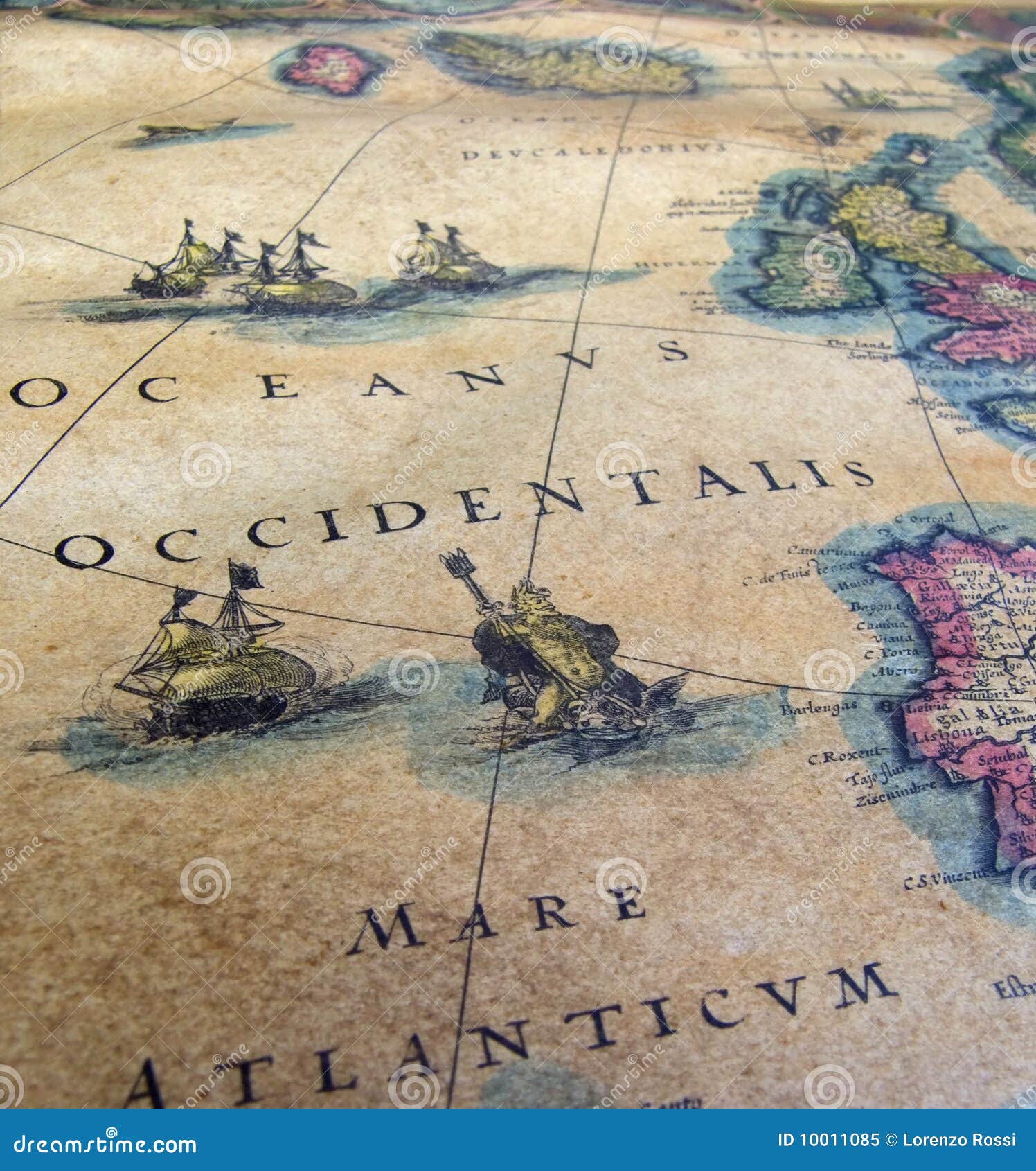 Old map stock image. Image of ancient, texture, weathered - 10011085