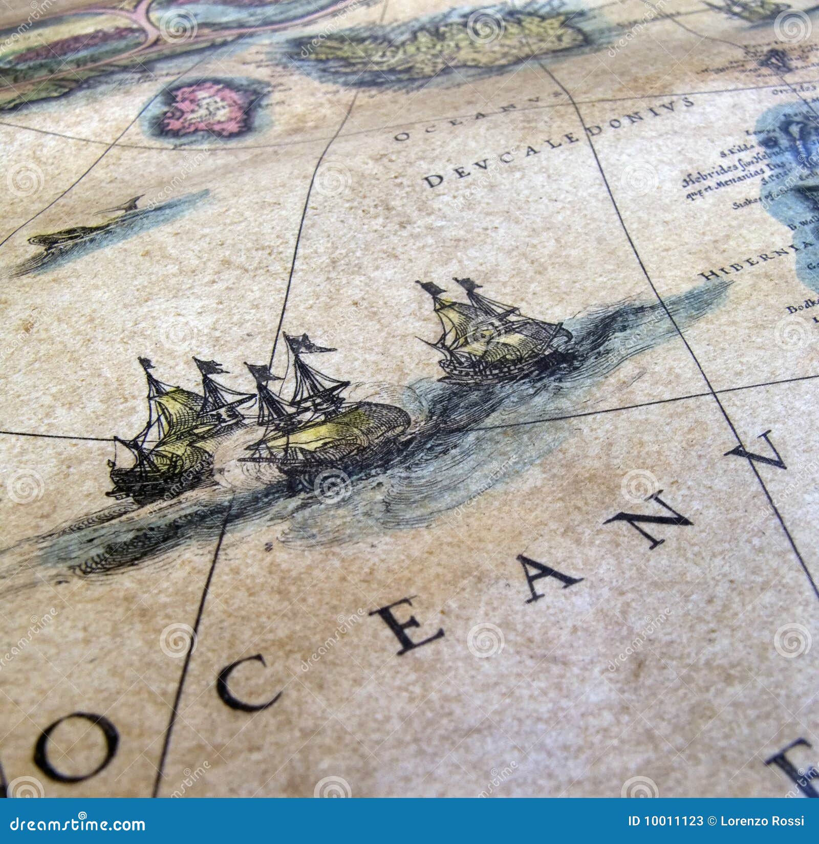 Old map stock image. Image of grunge, ocean, history - 10011123