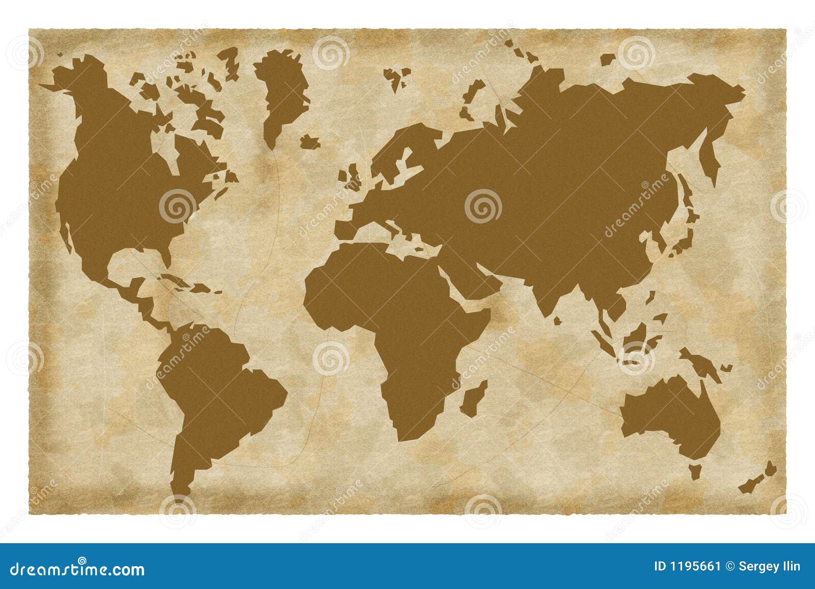 Old map stock illustration. Illustration of parchment - 1195661