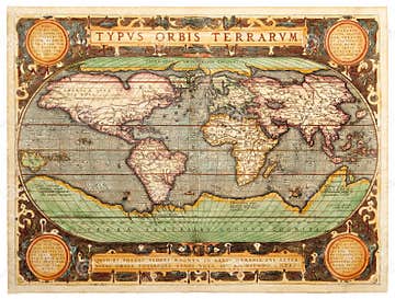 Old map (1587) stock photo. Image of historic, history - 28549238