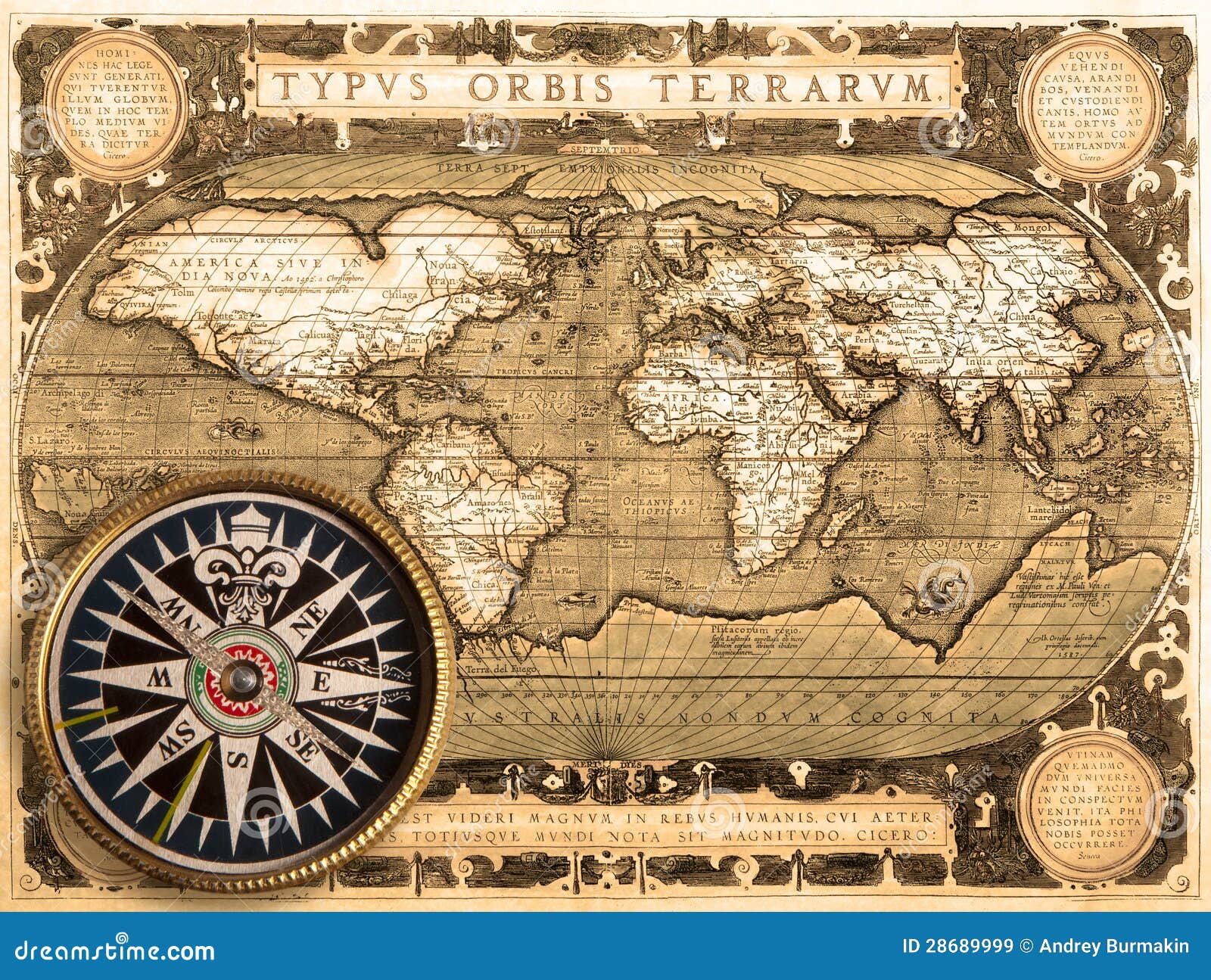 Old map (1587) stock image. Image of gold, discovery - 28689999