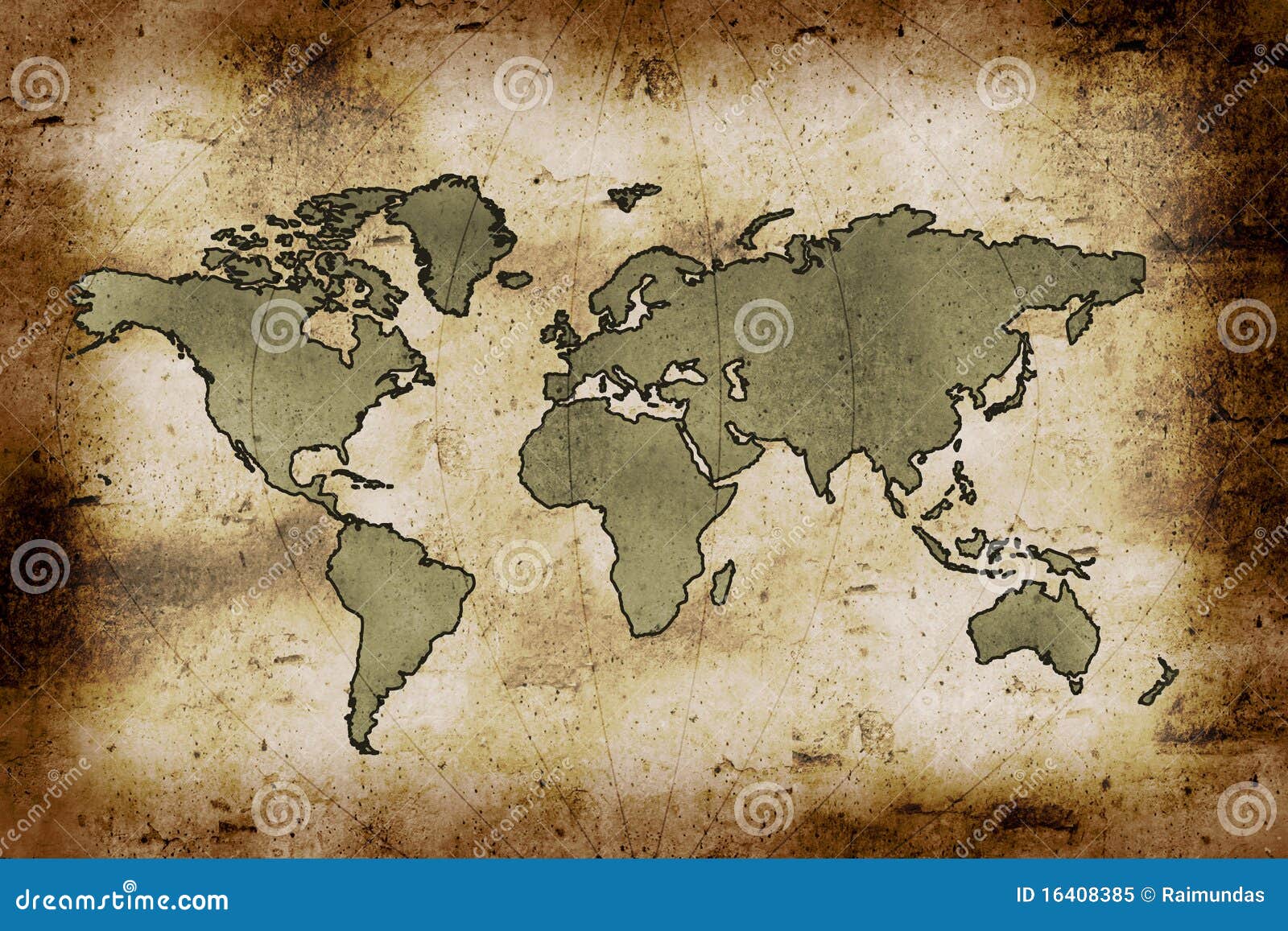 Old map stock illustration. Illustration of parchment - 16408385