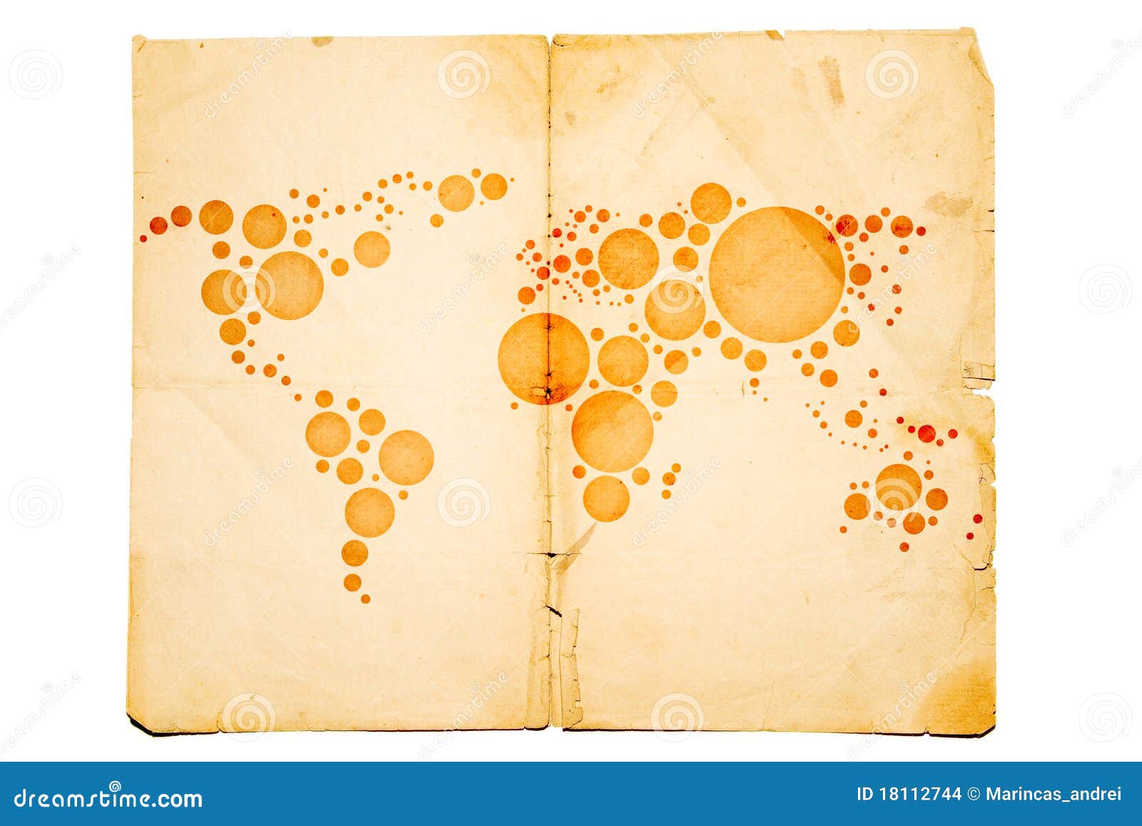 Old map stock illustration. Illustration of retro, effect - 18112744