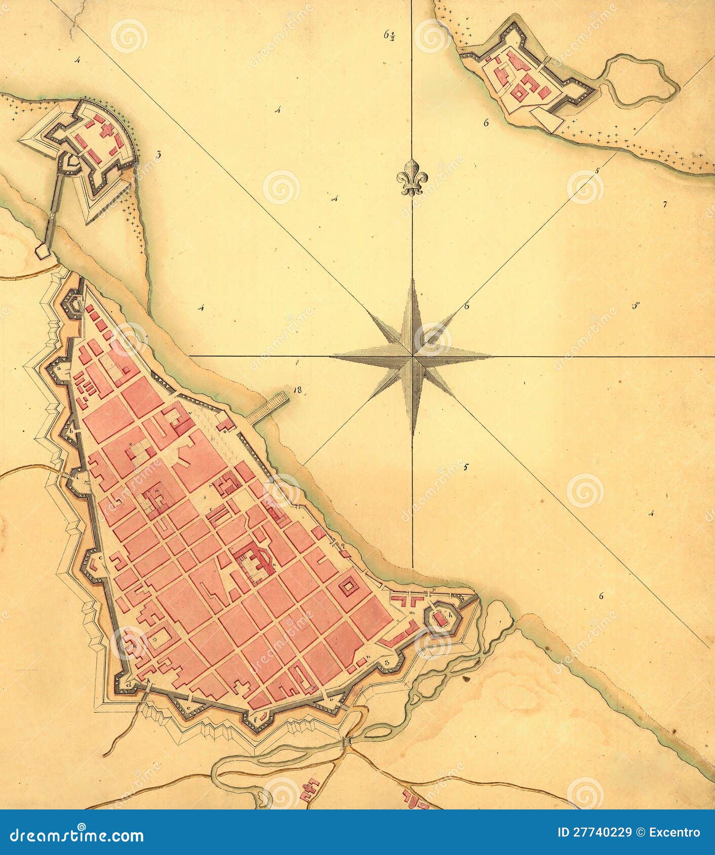 Old map stock illustration. Illustration of closeup, guidance - 27740229