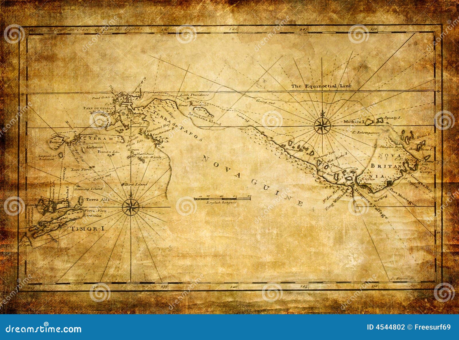 Old map stock illustration. Illustration of background - 4544802