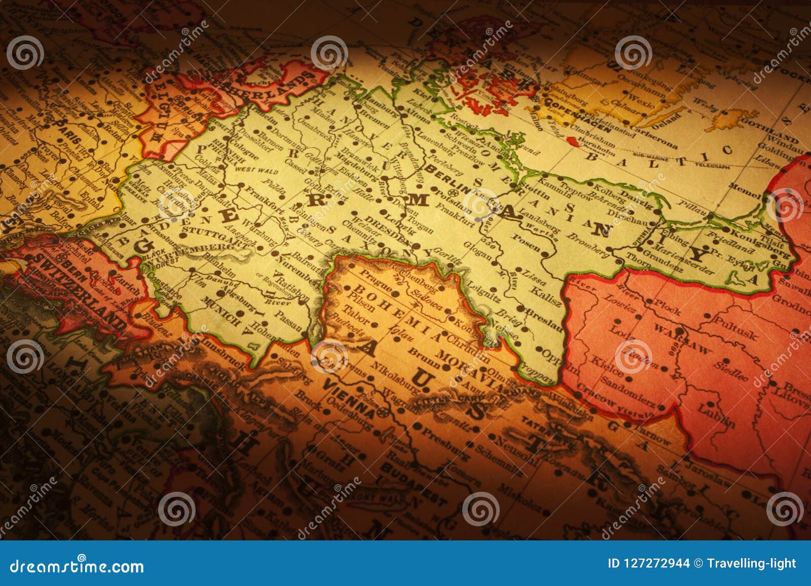 Old Map Germany Europe stock photo. Image of europe - 127272944