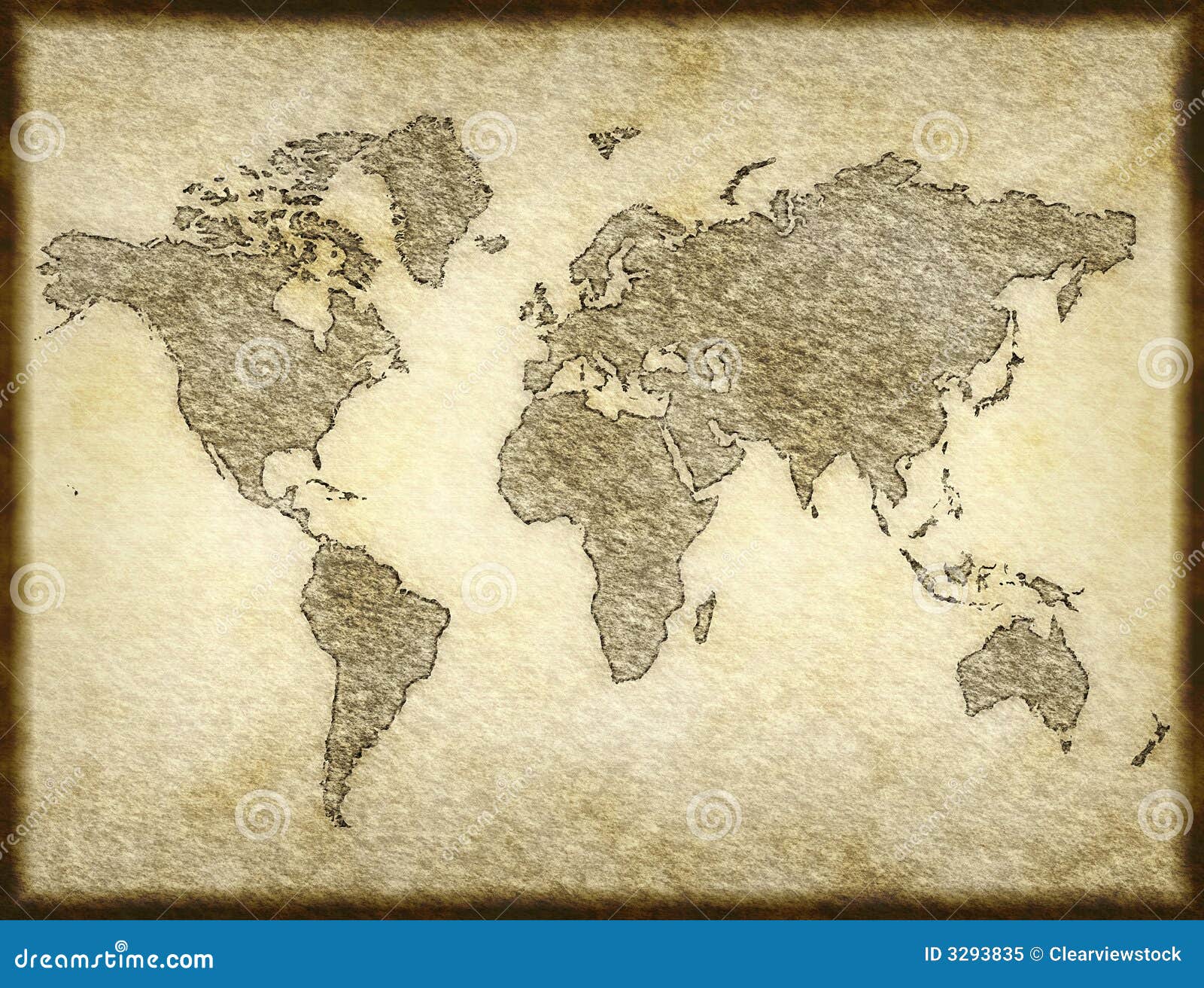 Old map parchment paper stock vector. Illustration of desktop - 3293835