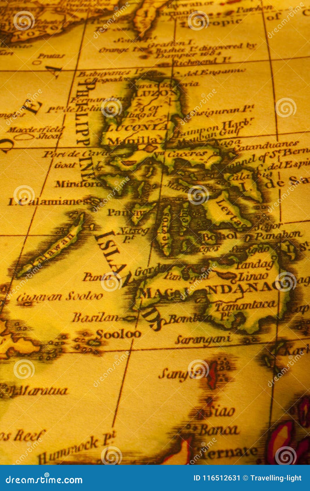 Old Map of Philippines stock image. Image of cartography - 116512631