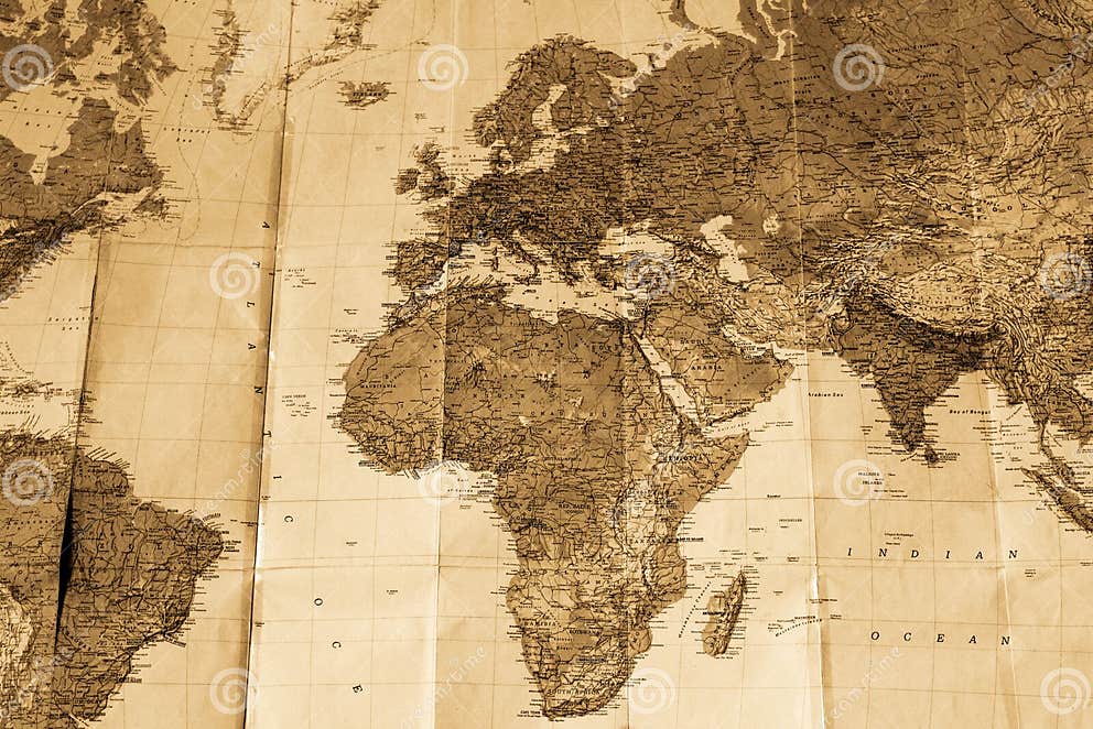 Old map stock image. Image of vintage, decoration, asia - 46649123