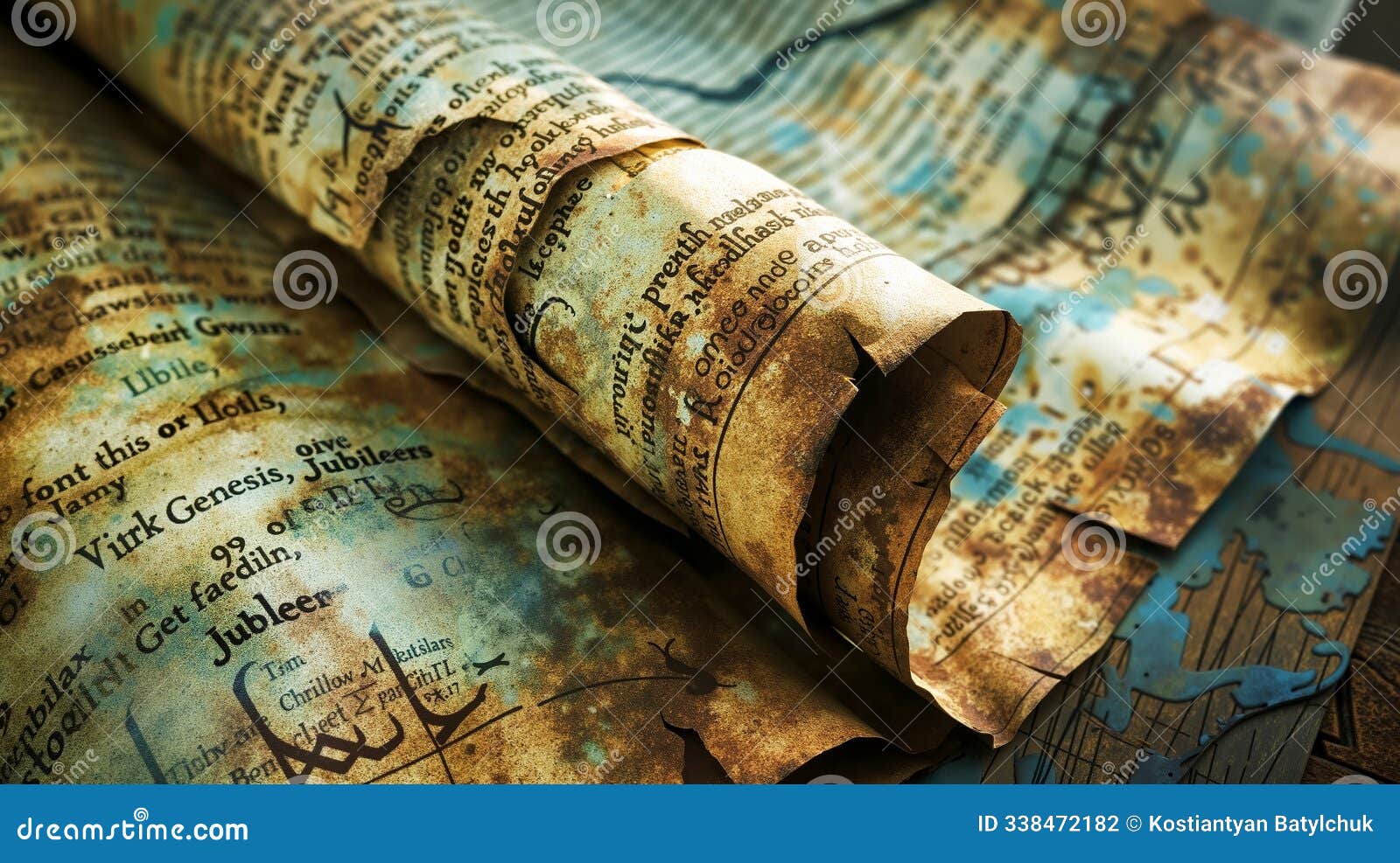 An Old Map with a Piece of Paper on Top of it Stock Photo - Image of ...