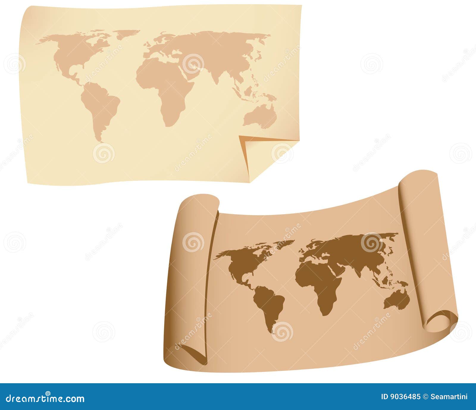 Old maps stock vector. Illustration of sheet, america - 9036485