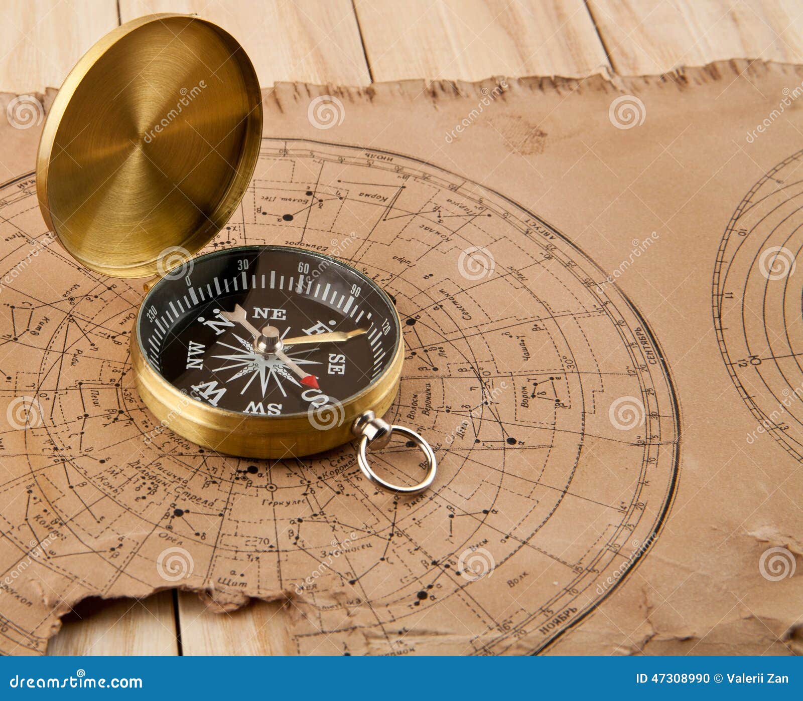 Old maps and compass stock photo. Image of guidance, destinations - 47308990