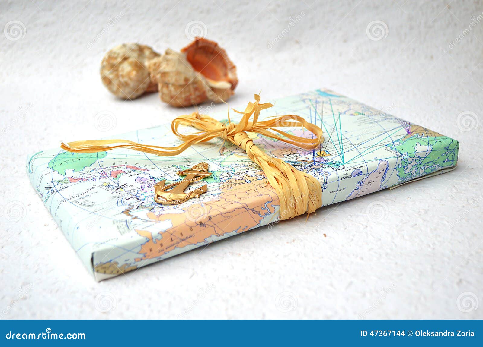 Old Maps With Shells Stock Photo | CartoonDealer.com #47367144