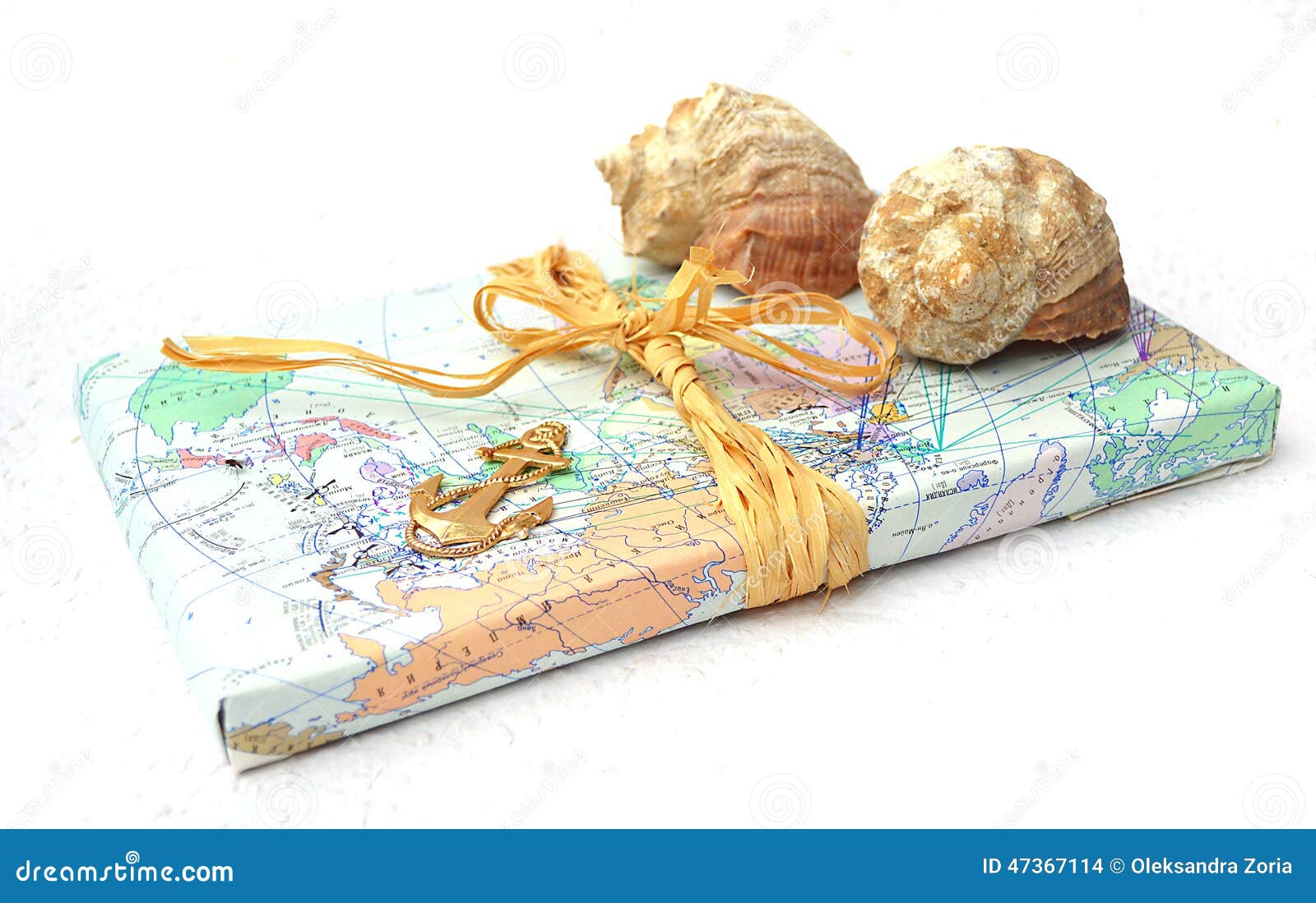 Old Maps With Shells Stock Photo | CartoonDealer.com #47367144