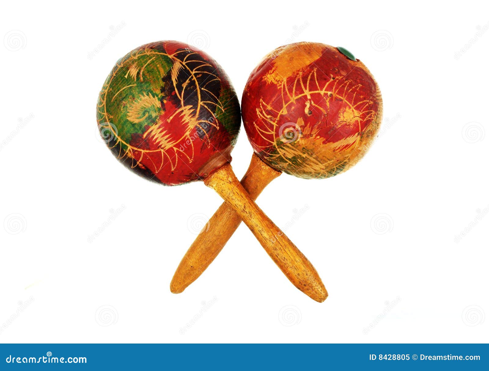 Old maracas stock image. Image of dancing, shake, samba - 8428805