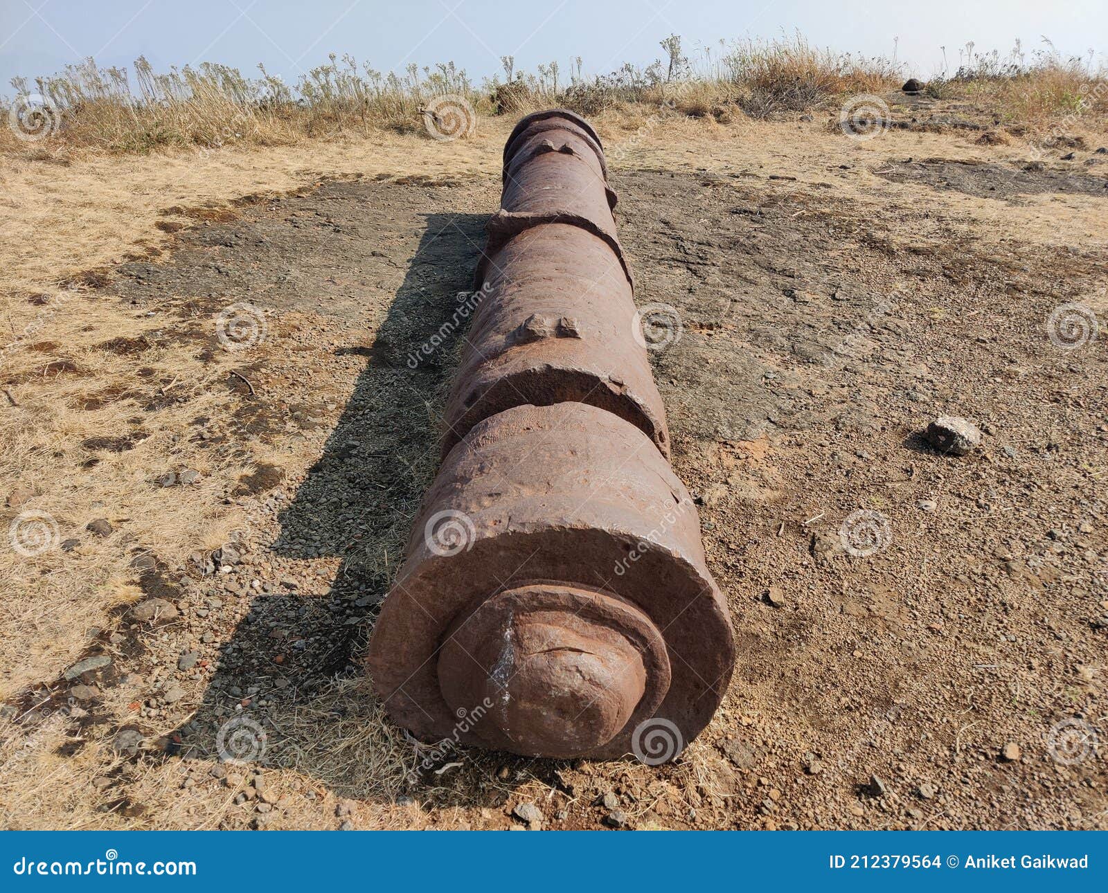 Old maratha Empire cannon stock photo. Image of maratha - 212379564