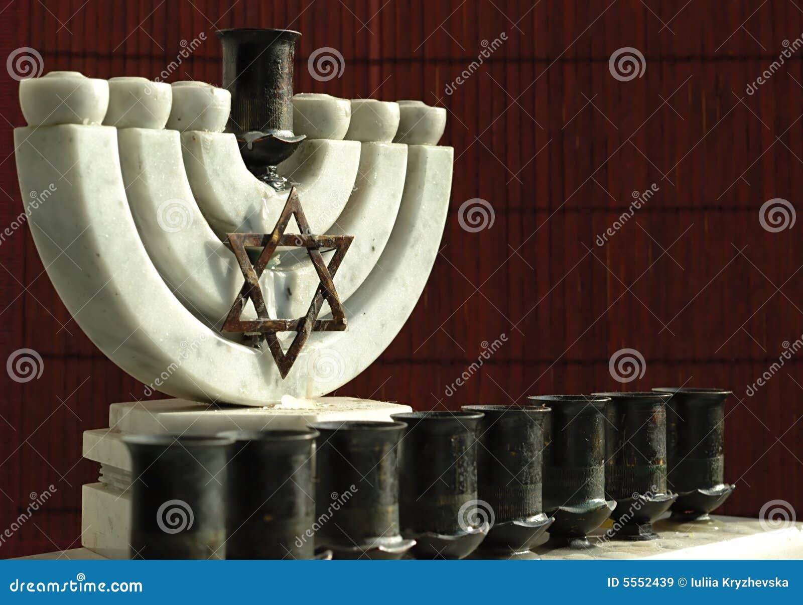 Old marble Hanukiah stock image. Image of jerusalem, lights - 5552439