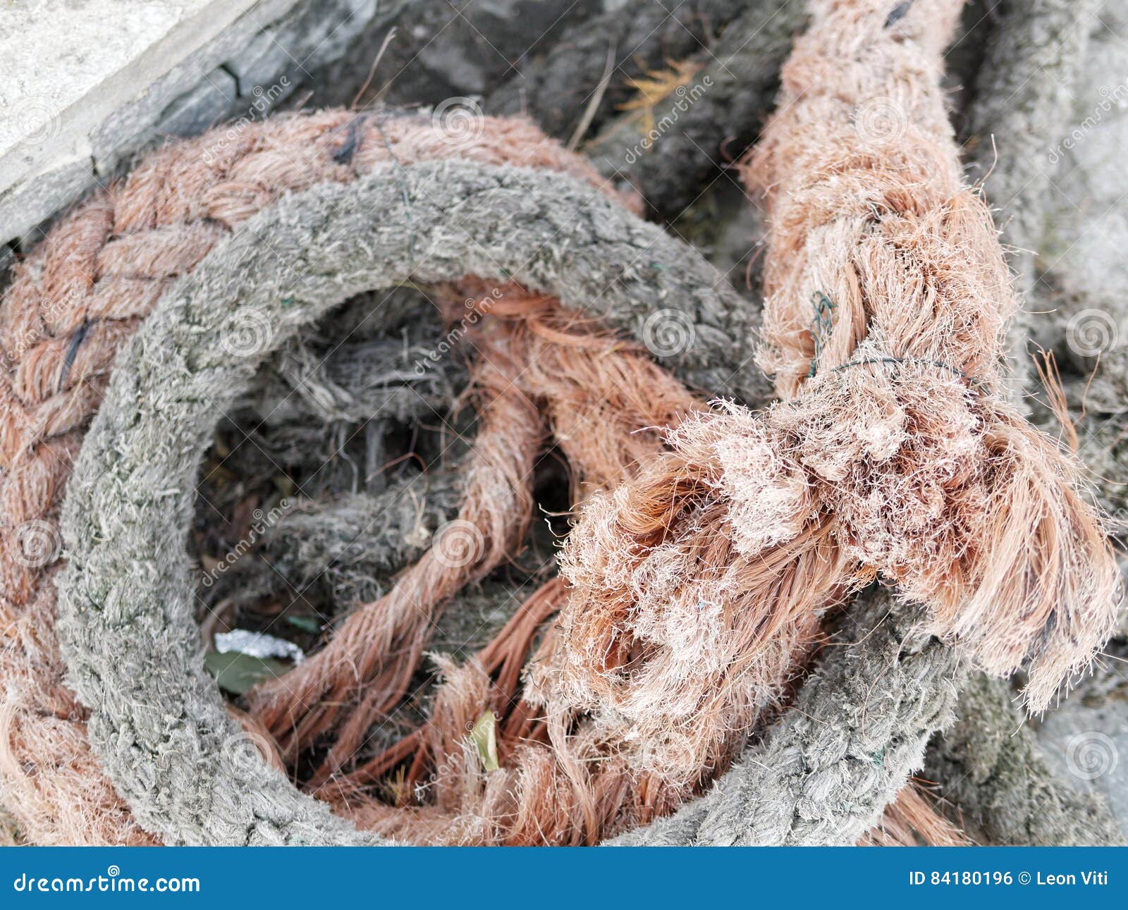 Old marine rope stock photo. Image of strong, textured - 84180196