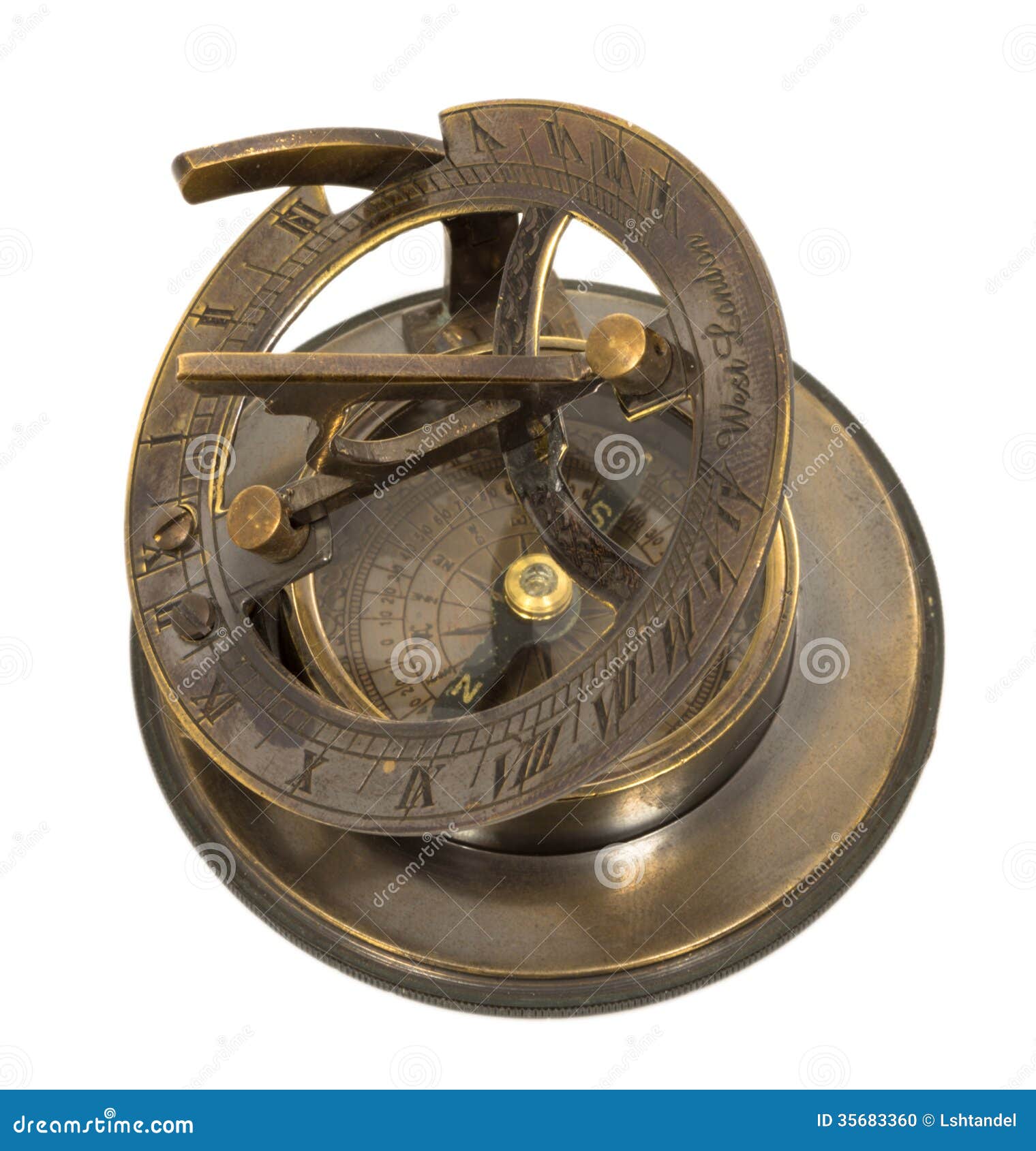 Old Mariner S Compass of the XIX Century Stock Photo - Image of travel ...