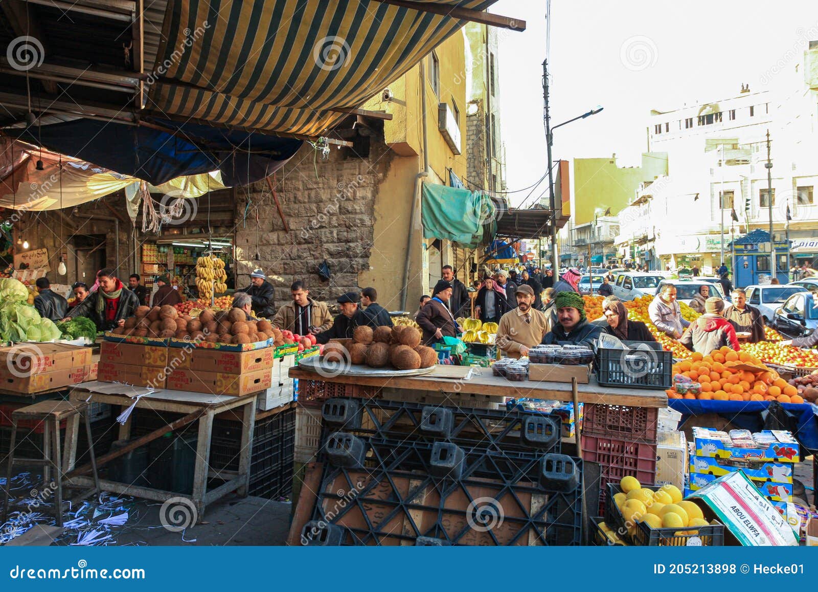 Old market of Amman editorial stock photo. Image of organic - 205213898