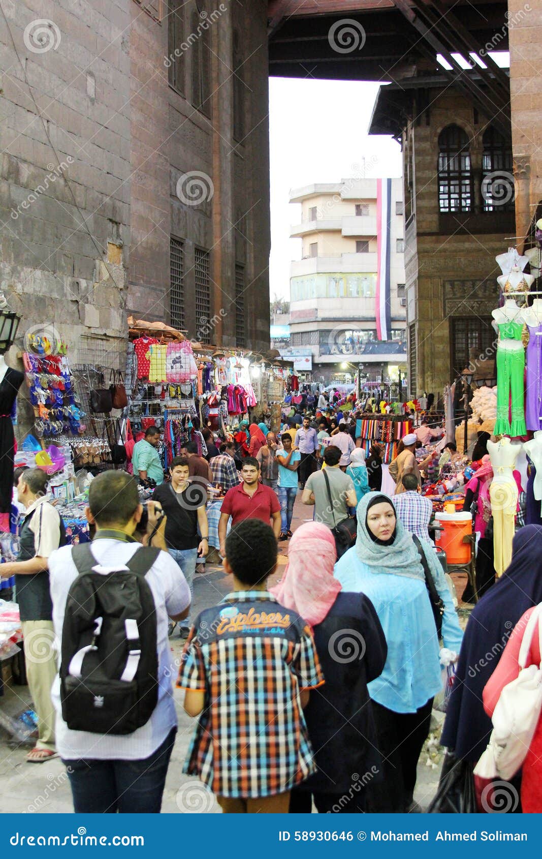 Old Market for Clothes in Cairo in Egypt in Africa Editorial Photo ...