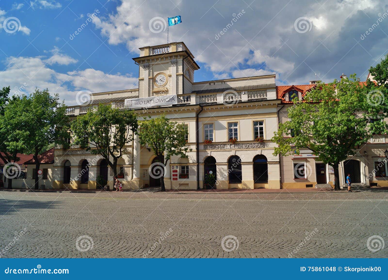 Old Market Square in Lowicz, Poland Editorial Stock Photo - Image of ...