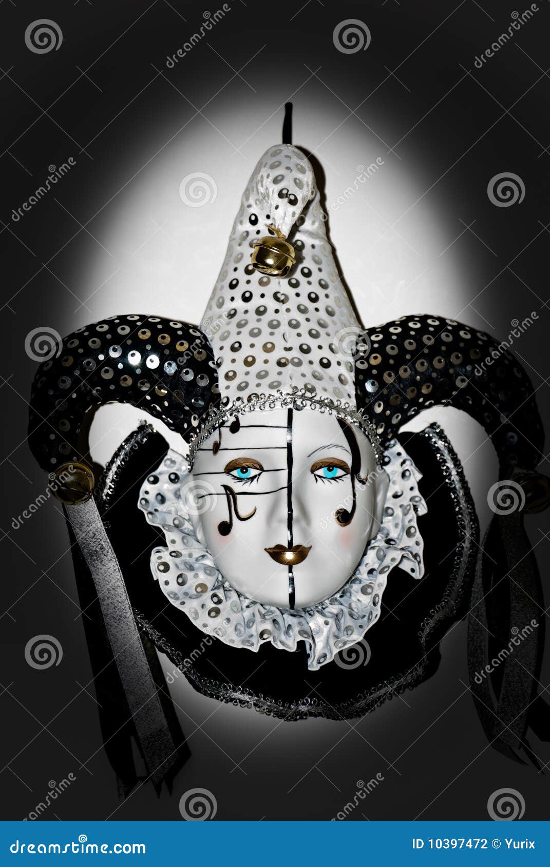 Old mask on the wall stock photo. Image of carnival, smile - 10397472