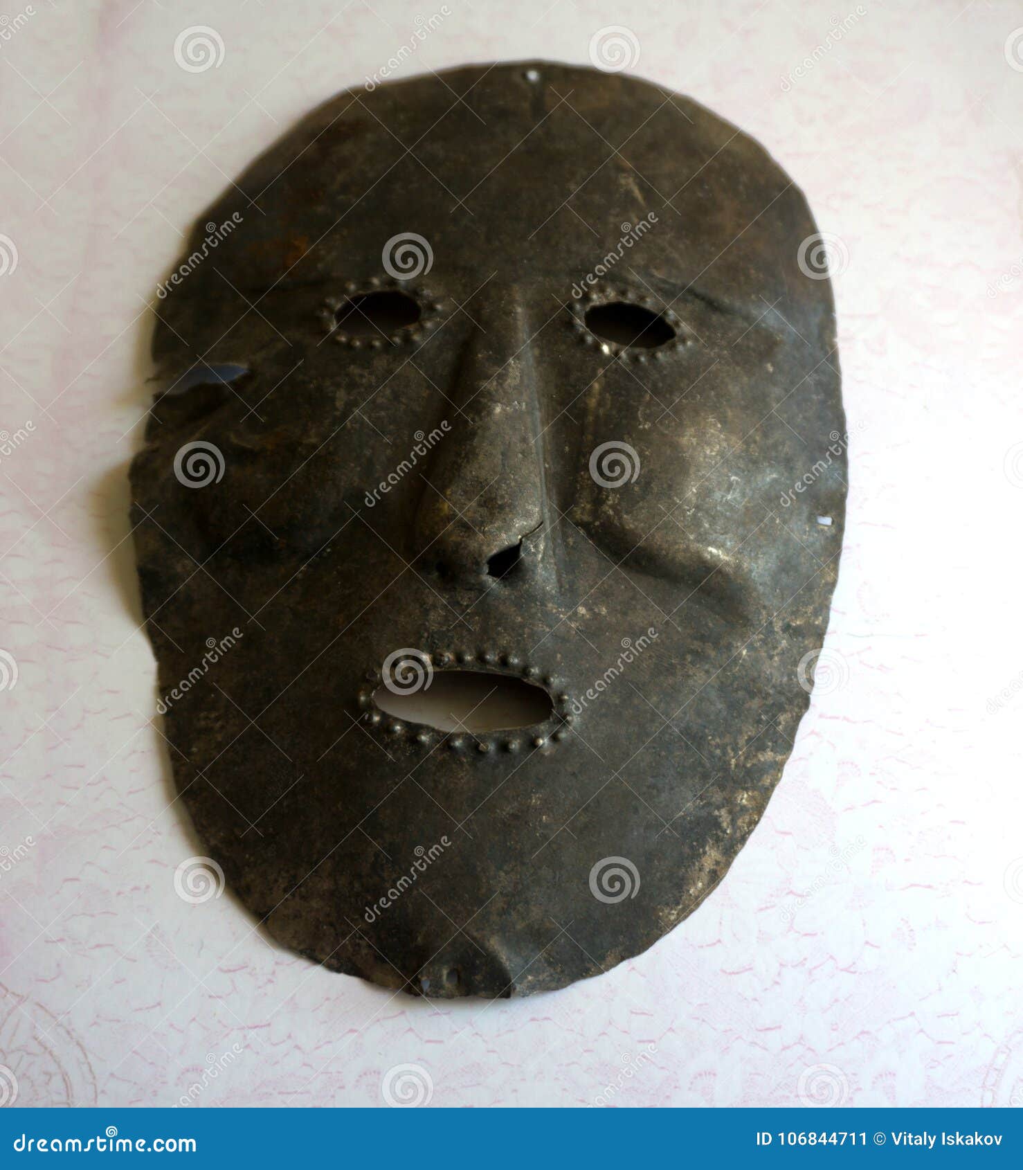 Old masks for the funeral stock image. Image of burial - 106844711