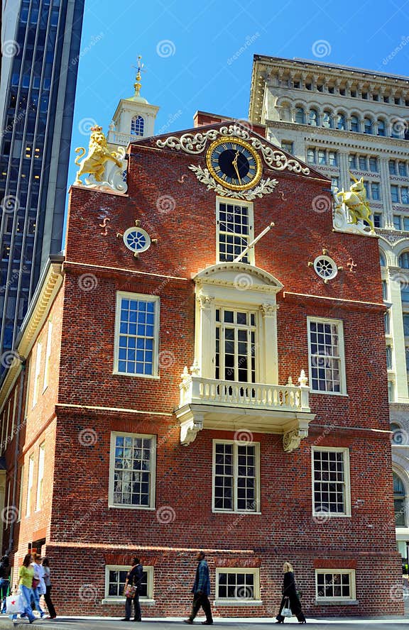 Old Massachusetts State House Editorial Stock Image - Image of ...