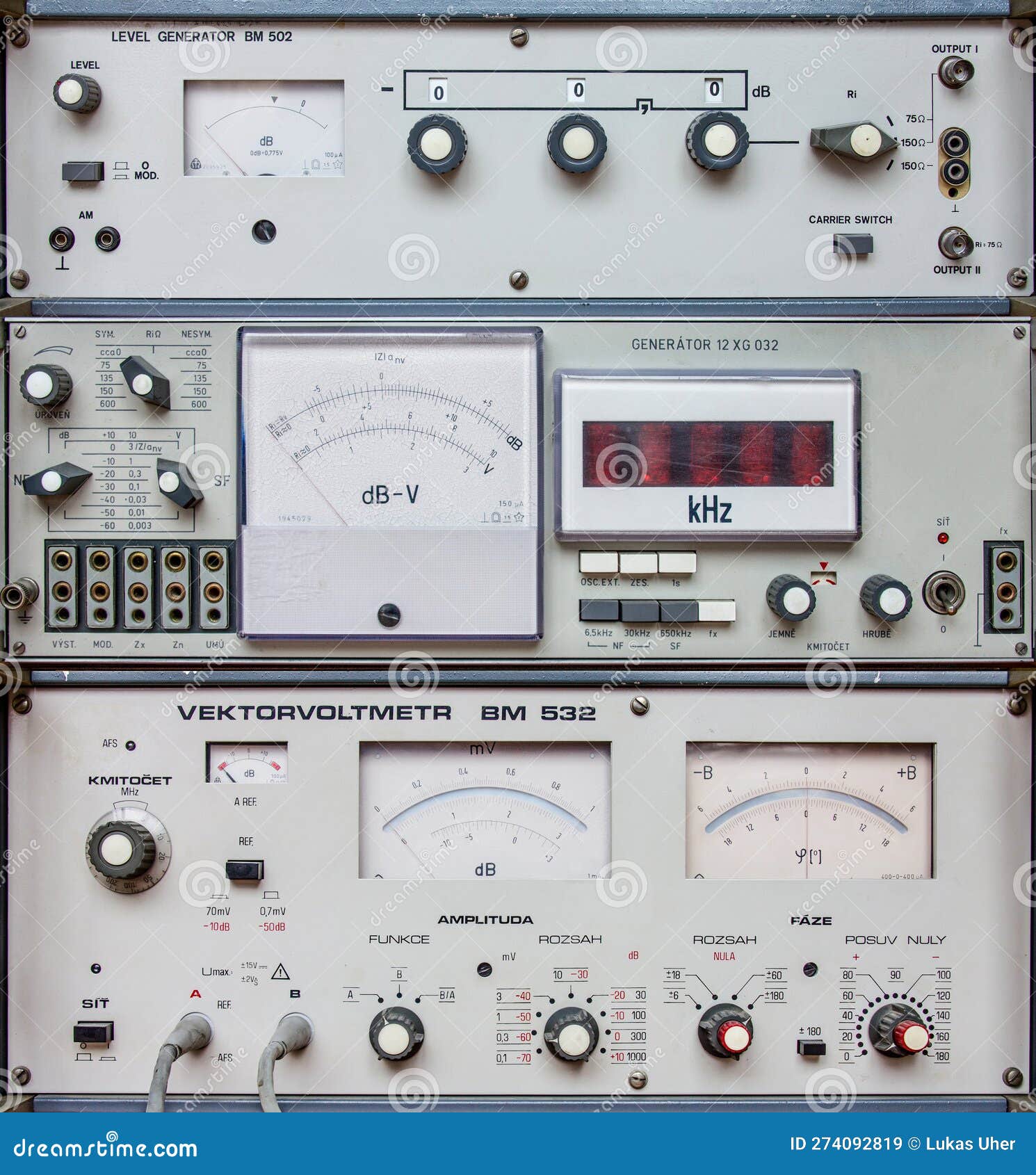 Old Measuring Device with Analog Measuring Indicator Stock Image ...