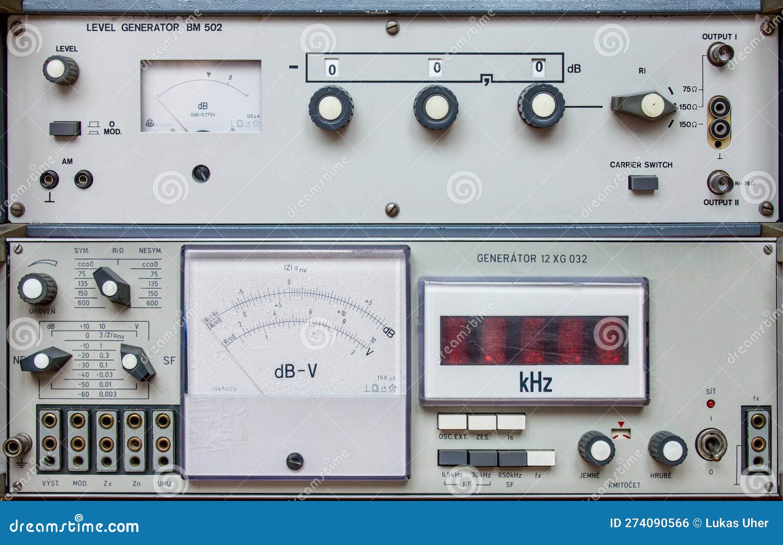 Old Measuring Device with Analog Measuring Indicator Stock Photo ...