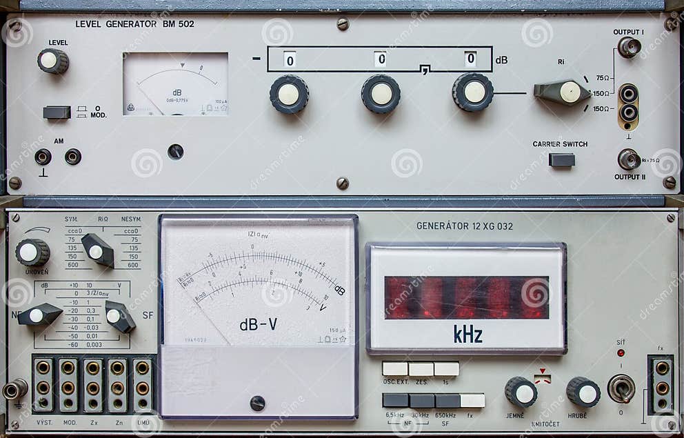 Old Measuring Device with Analog Measuring Indicator Stock Photo ...