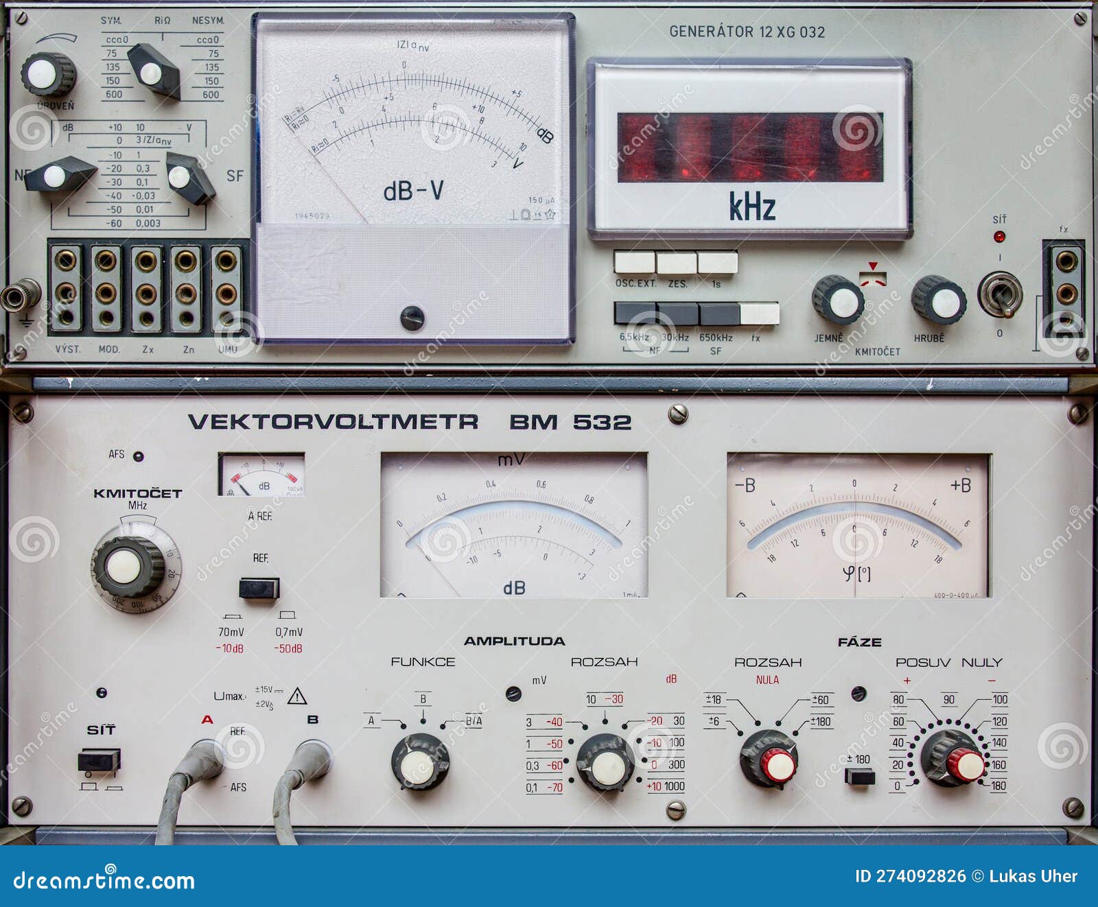 Old Measuring Device with Analog Measuring Indicator Stock Photo ...