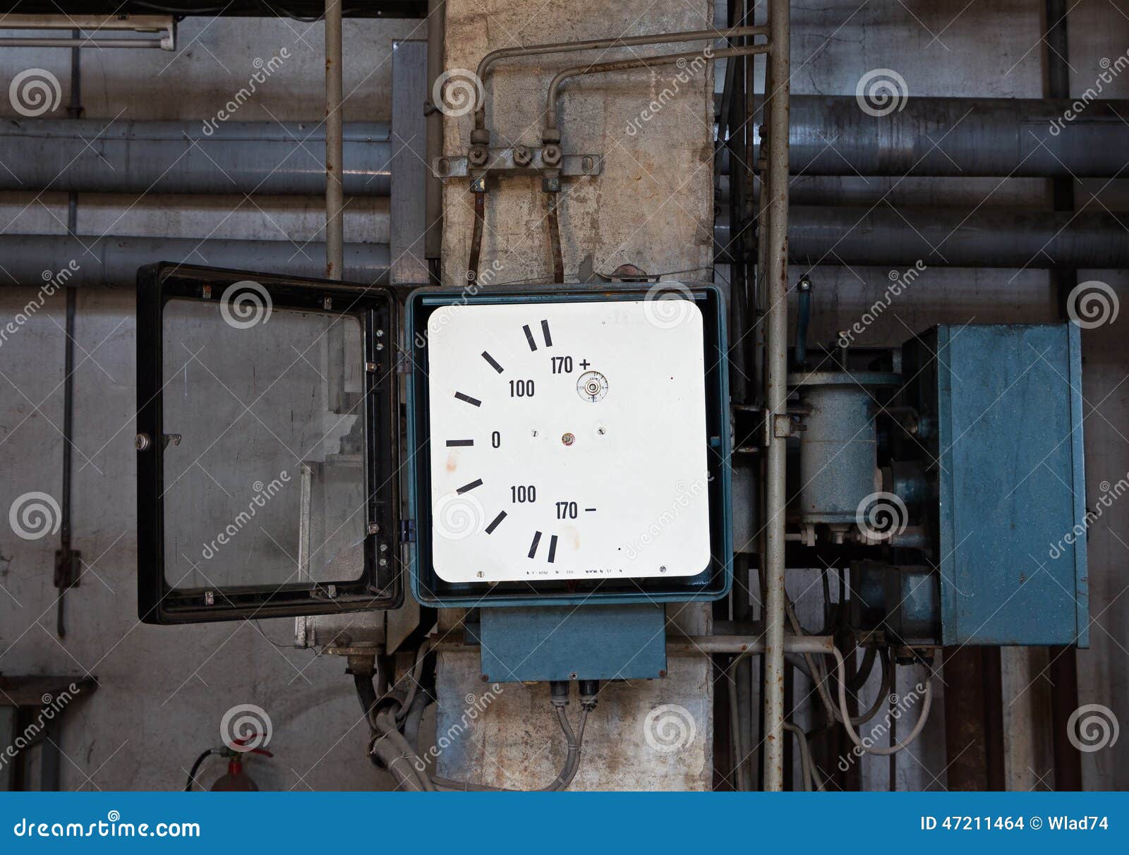 Old Measuring Instrument in Abandoned Factory Stock Photo - Image of ...