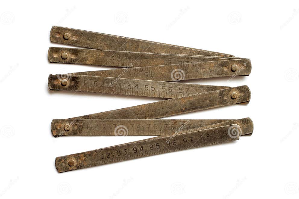 Old Measuring Meter on a White Background. Stock Photo - Image of ...