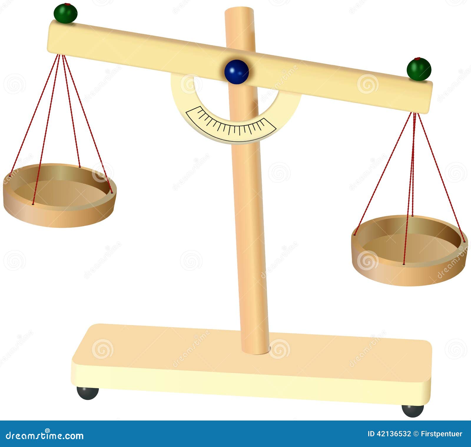 Old Mechanical Arm Scales With Pans Stock Photography | CartoonDealer ...