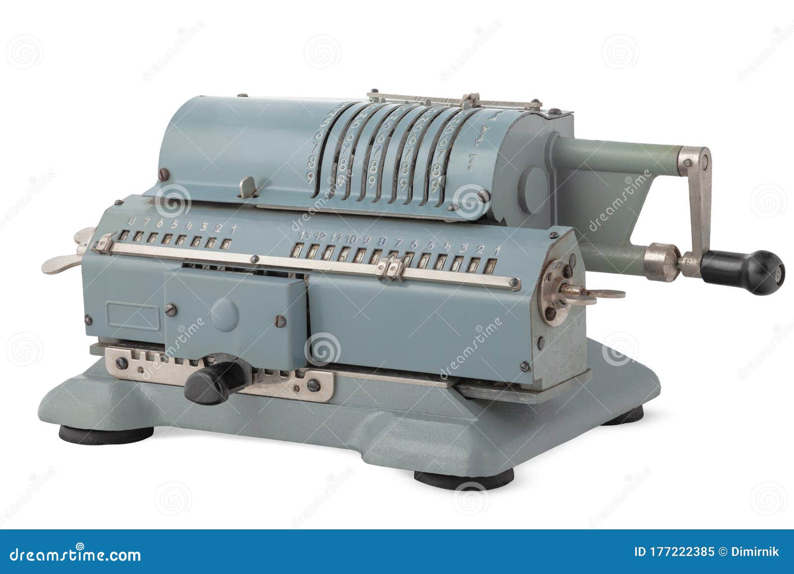 Mechanical Arithmometer - Calculator Made In USSR Stock Photography ...