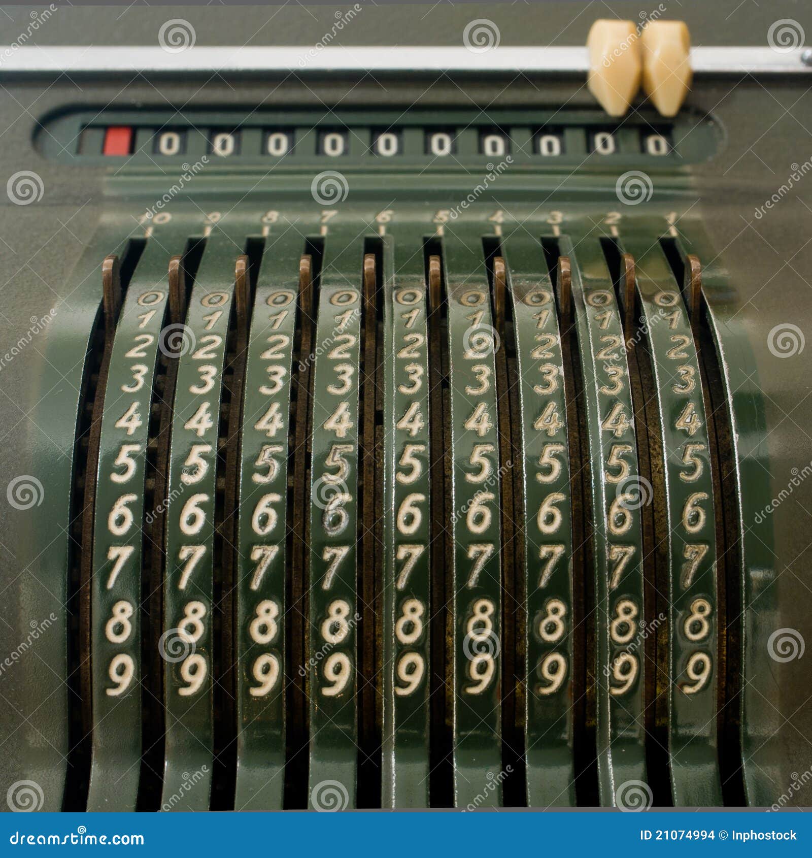 Old mechanical calculator stock photo. Image of brunsviga - 21074994