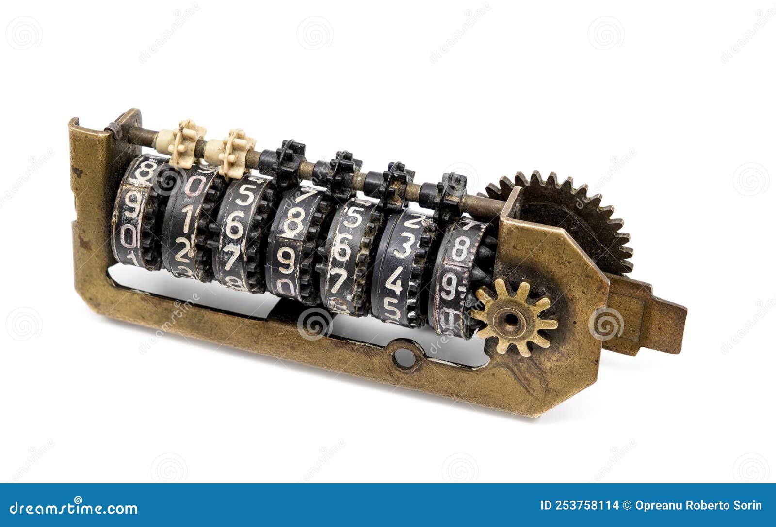 Old Mechanical Counter with Numbers Stock Photo - Image of counter ...
