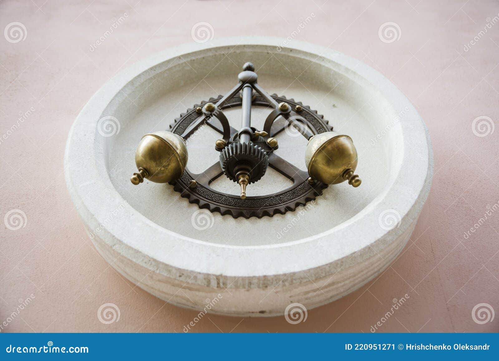 Old Mechanical Device on Gears Stock Image - Image of ancient, motor ...