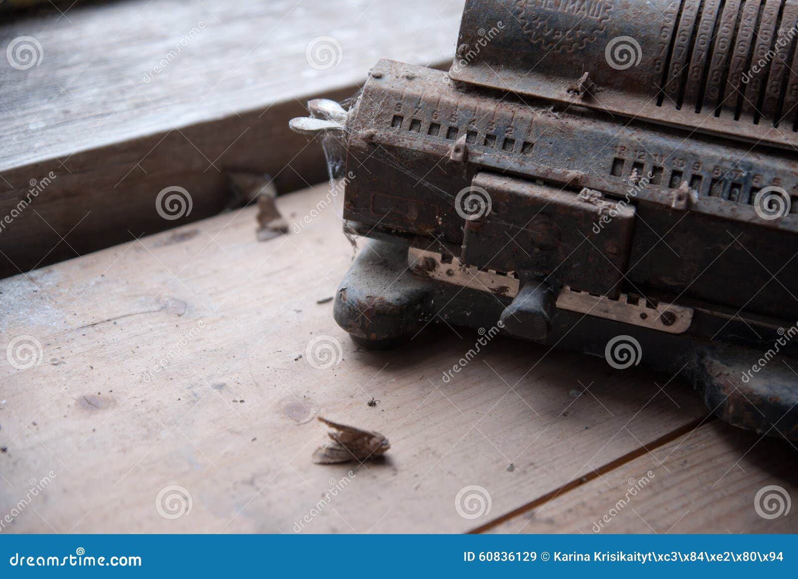 Old Mechanical Manual Counting Machine. Stock Image - Image of ...
