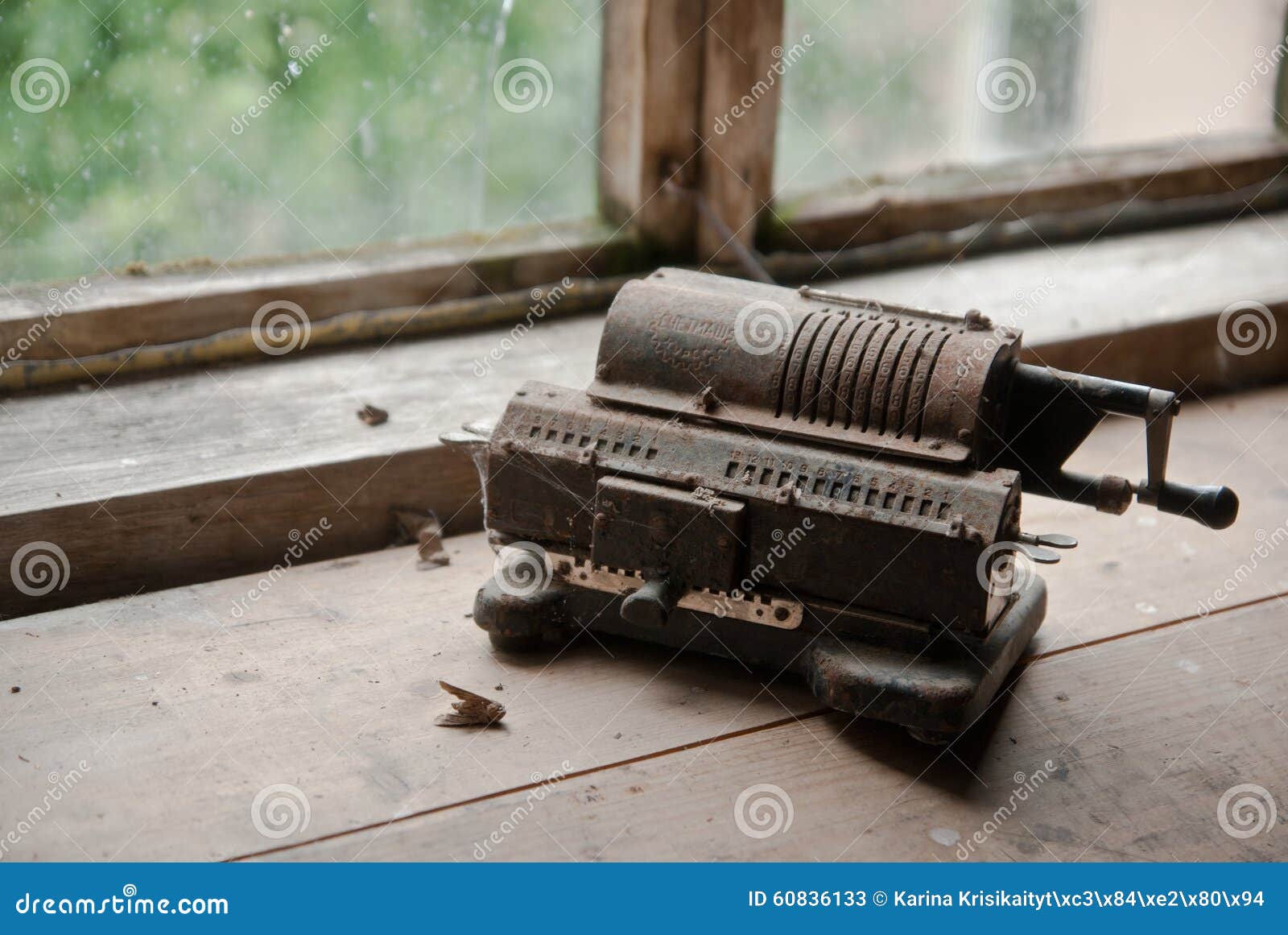 Old Mechanical Manual Counting Machine. Stock Image - Image of design ...
