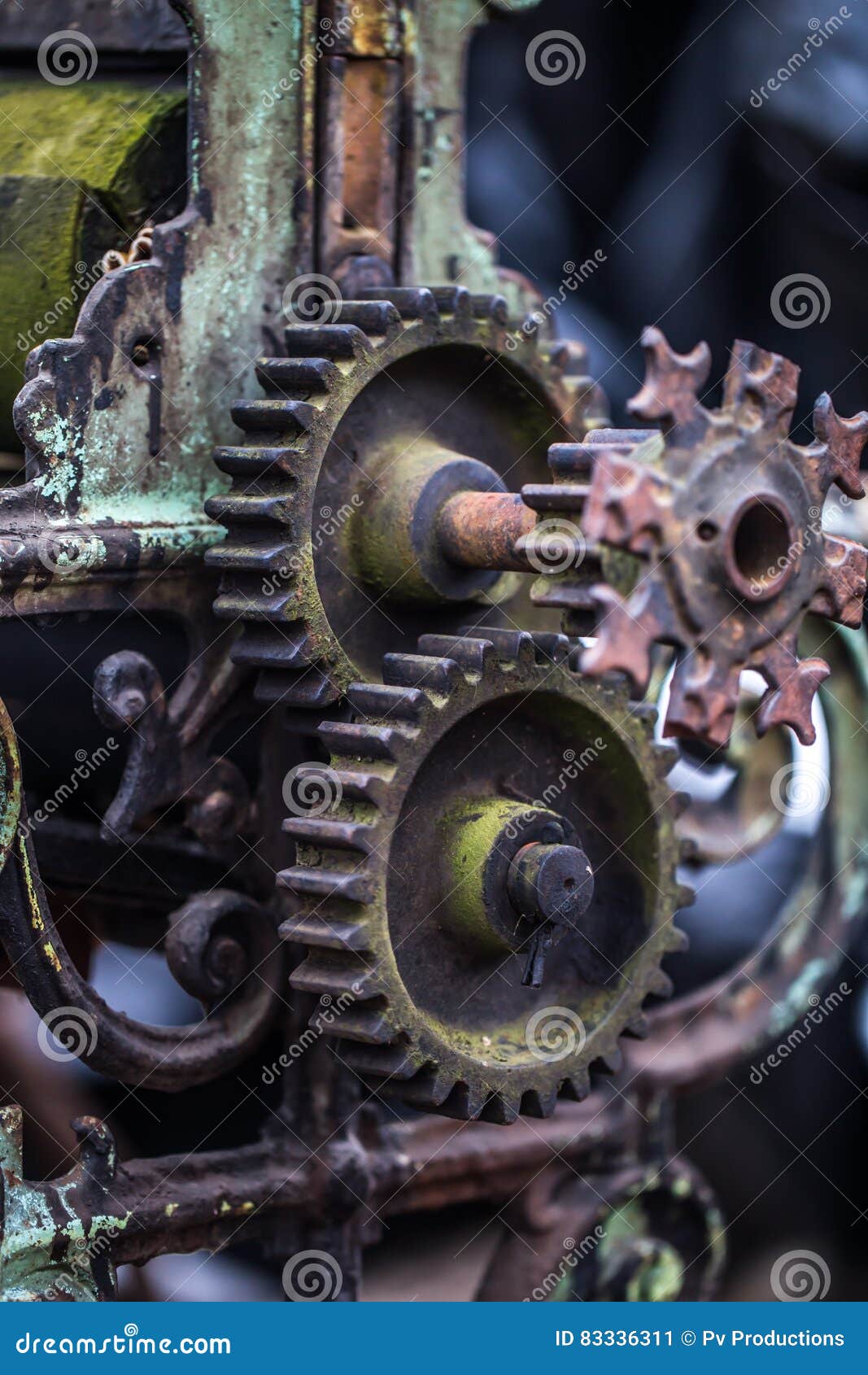 Old mechanical parts stock image. Image of ancient, closeup - 83336311