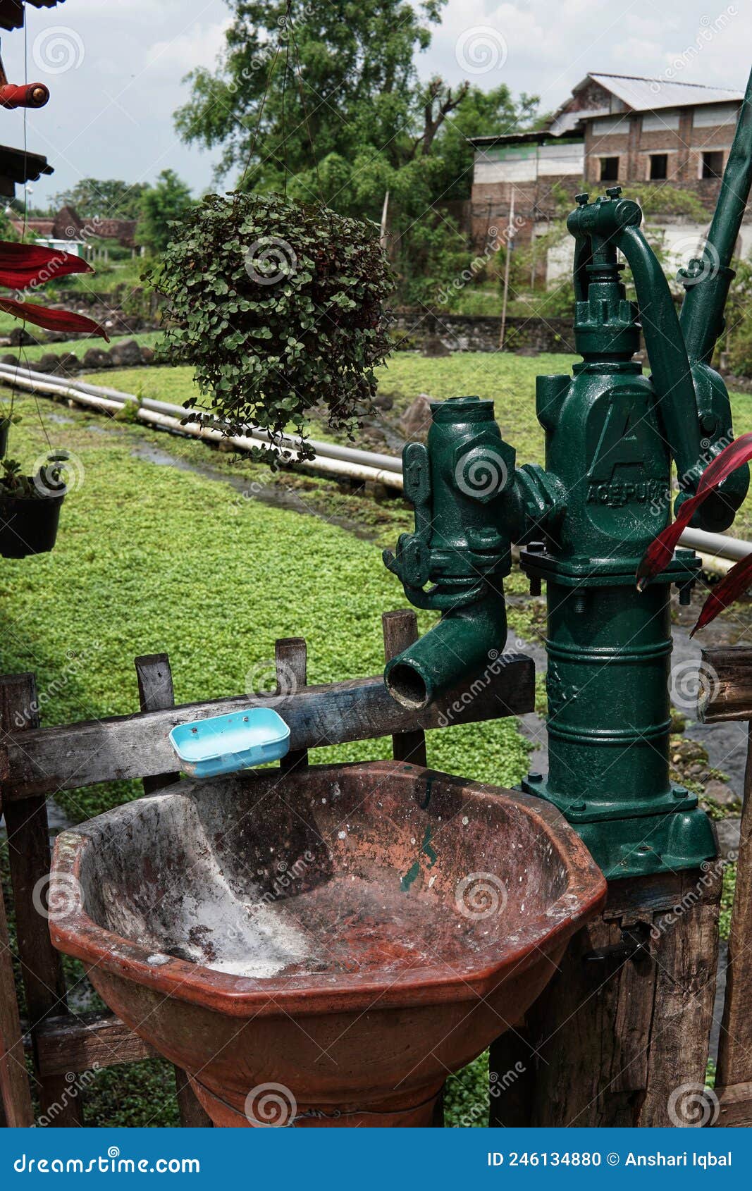 Old Mechanical Pump Used for Washing Hands Editorial Image - Image of ...
