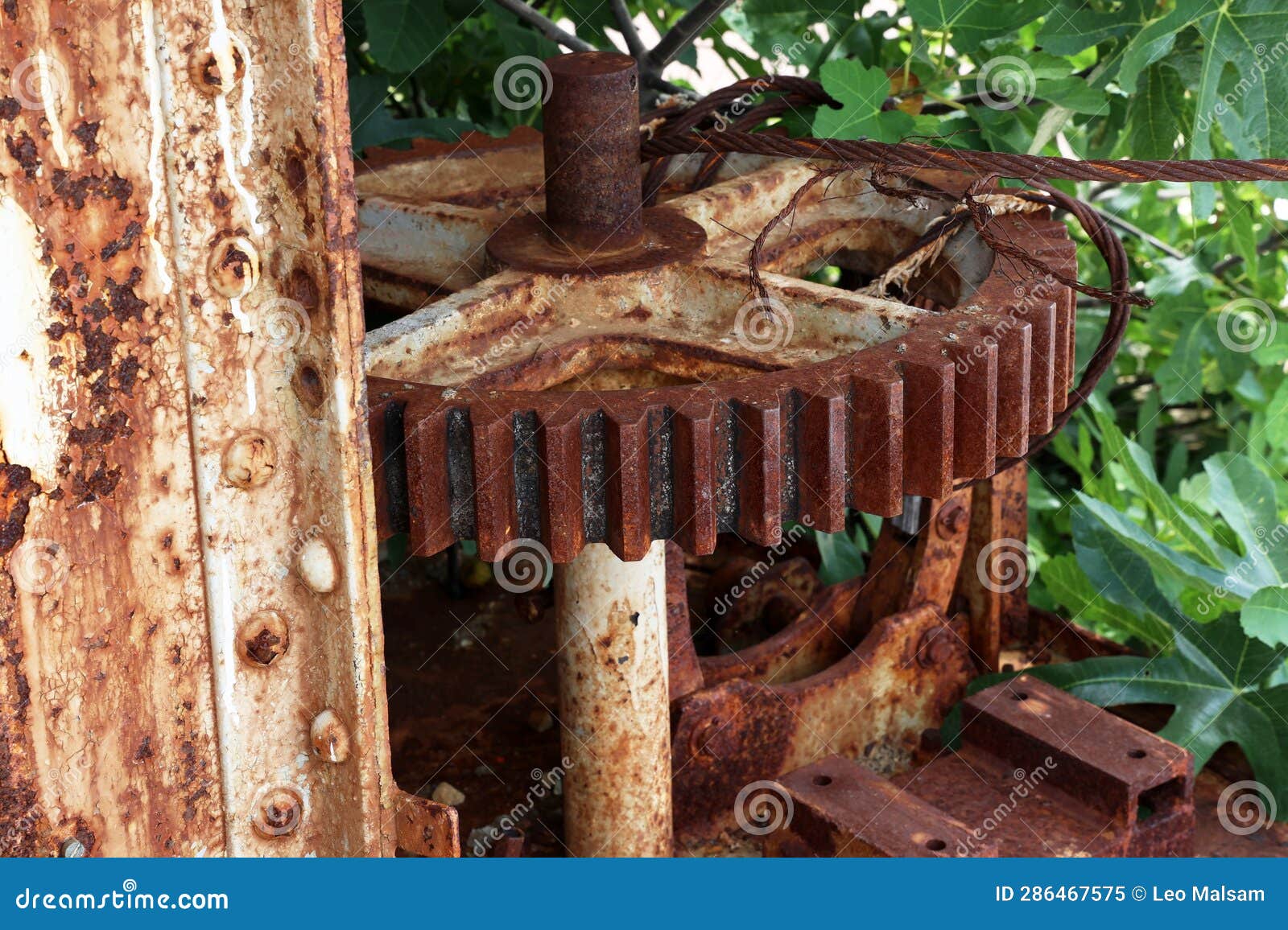 Old Mechanism with Rusty Gears Stock Image - Image of machinery ...
